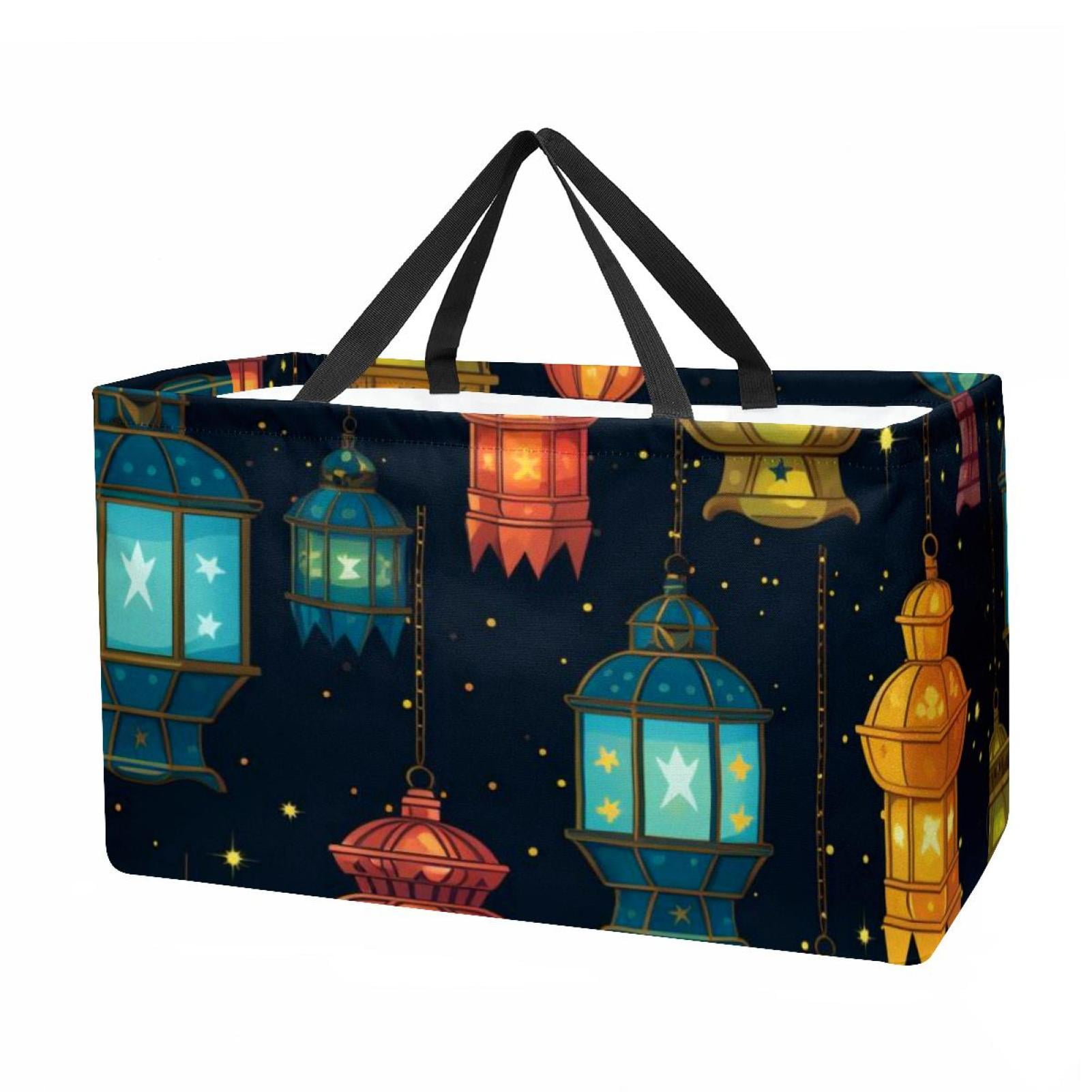 Ramadan Lantern Large Foldable Oxford Cloth Cube Organizer Storage Bag ...