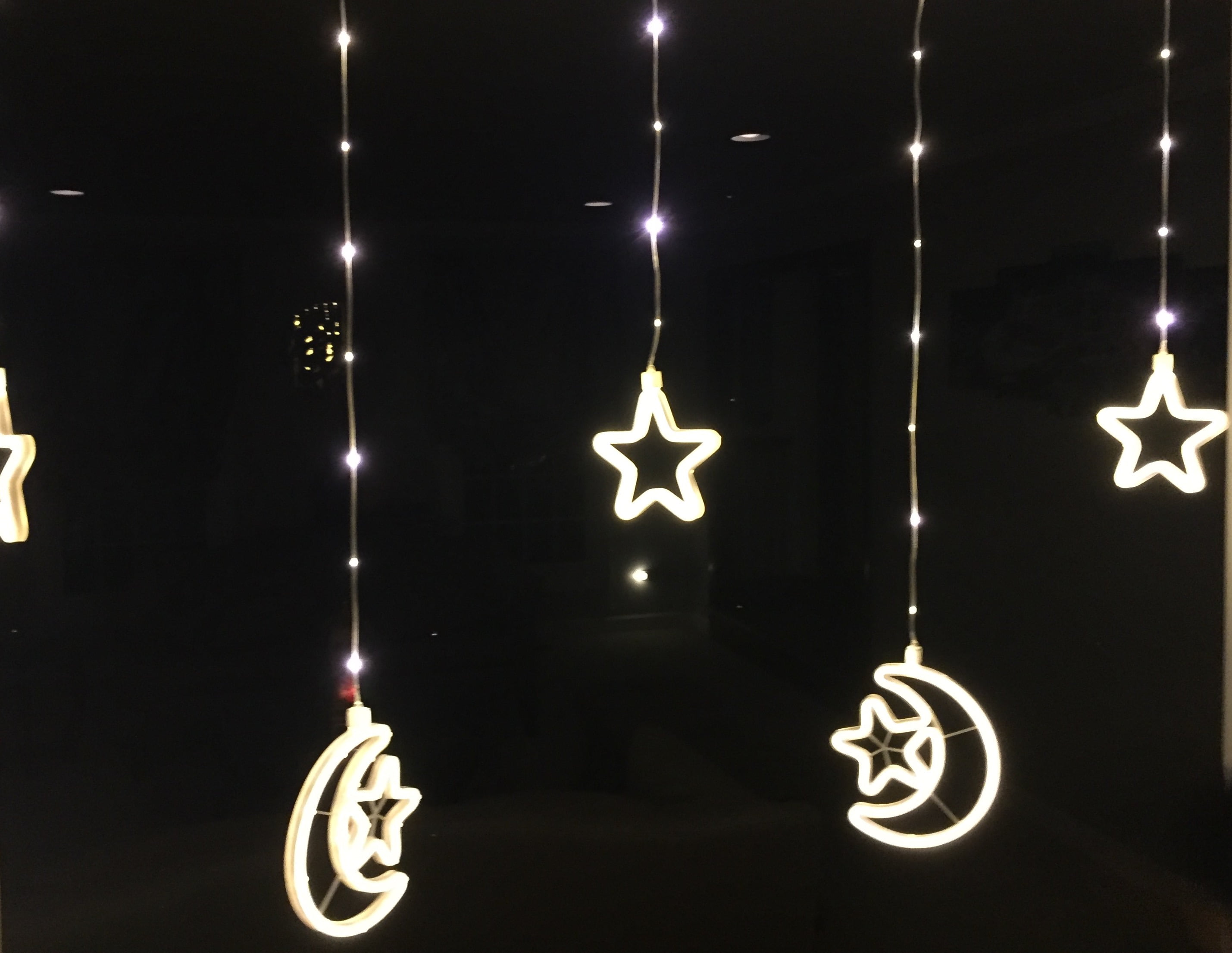 Ramadan Modern Wall Decor String Light MoonStar Fairy Lights Islamic ...