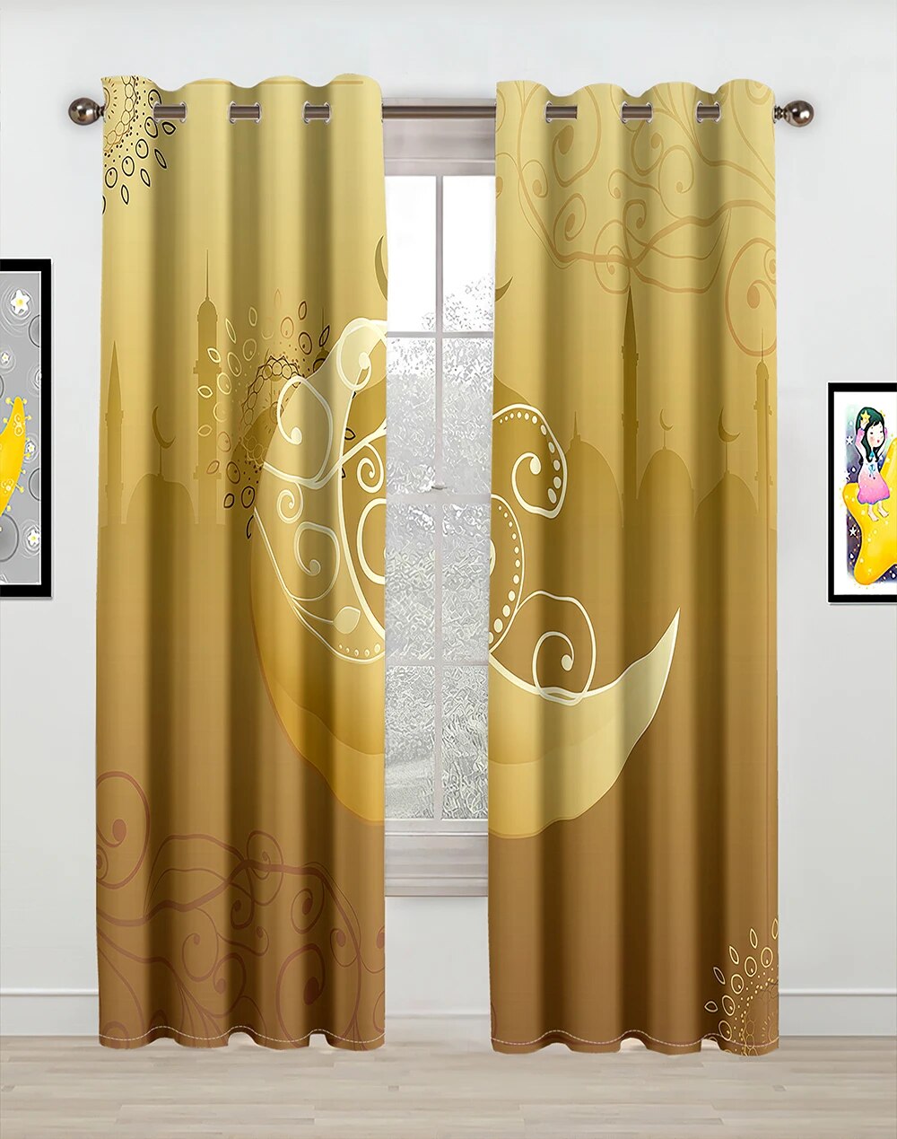 Ramadan Moon Kareem Lslamic Muslim Mural Eid Mubarak Free Shipping 2 ...