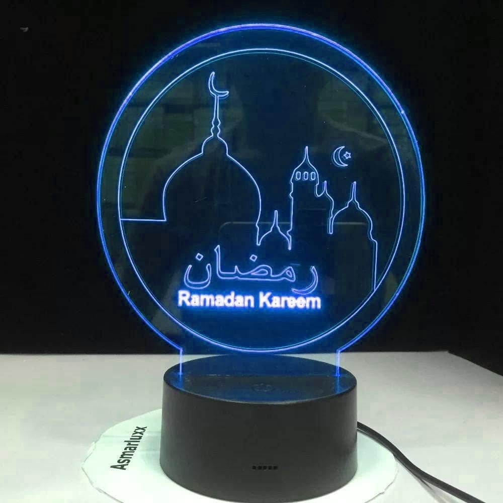 Ramadan Mubarak Islam 3D Light, رمضان Eid al-Fitr Ramadan Lantern for ...