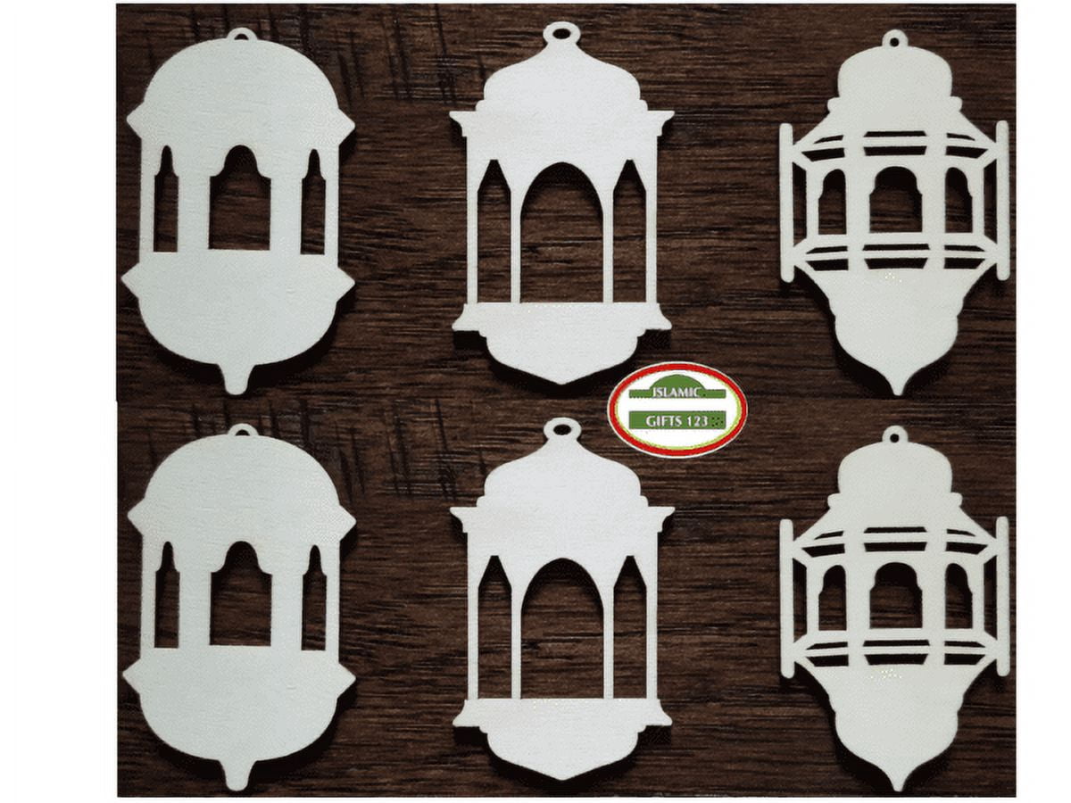 Ramadan Mubarak Lantern Wood Cutouts[144 PACK] Ramadan Mubarak ...