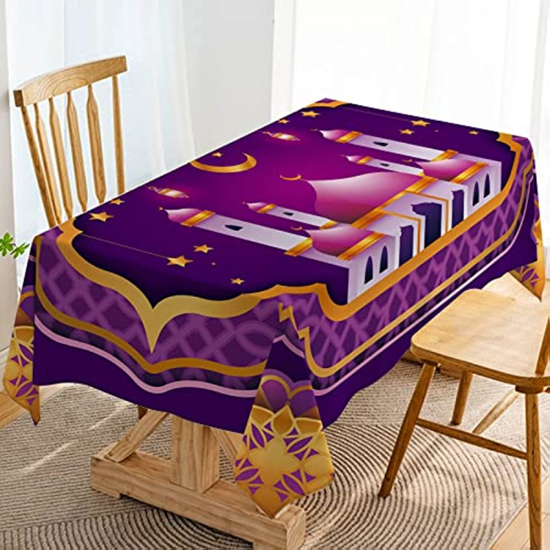 Ramadan Mubarak Tablecloth Islamic Muslim Eid ration Mosque Venus Moon ...