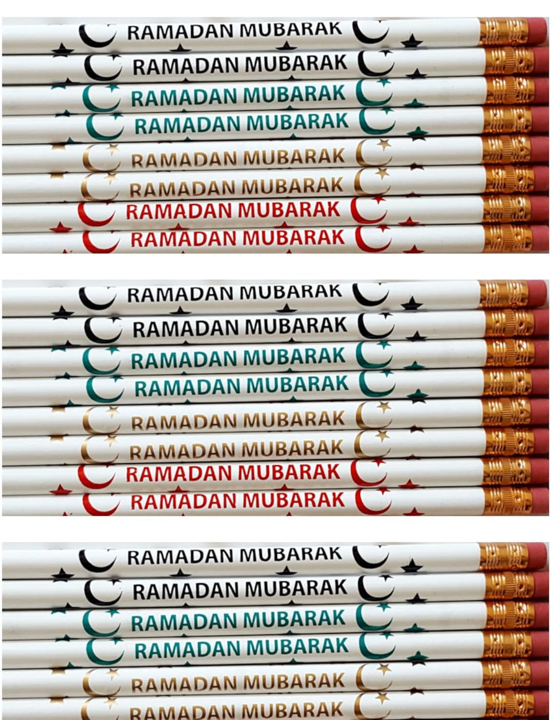 Ramadan Pencils[24 Pack] Ramadan Mubarak Kids Favors Ramadan Toy ...