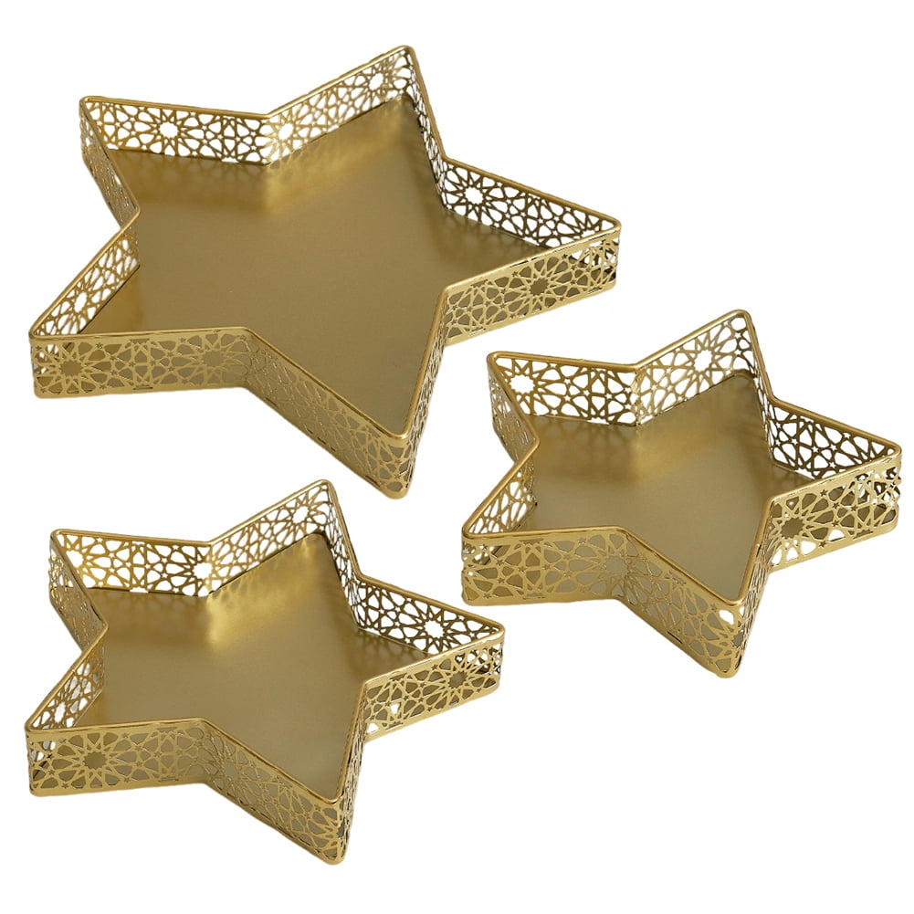 Ramadan Serving Tray Iron Islamic Ramadan Decorative Platters Table ...