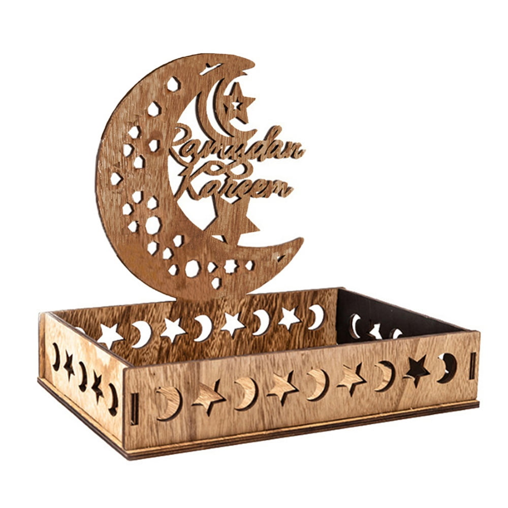 Ramadan Wooden Tray,Food Serving Tray,Wooden Storage Trays,Star Moon ...