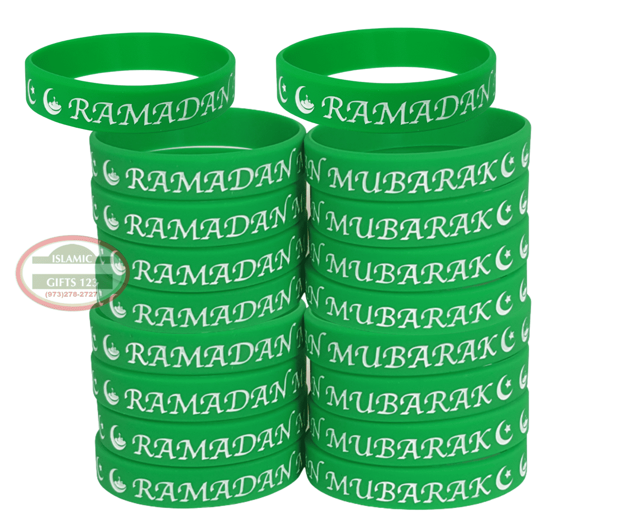 Ramadan Wristband[96 Pack] Wrist Bands Silicone Rubber Bracelets ...
