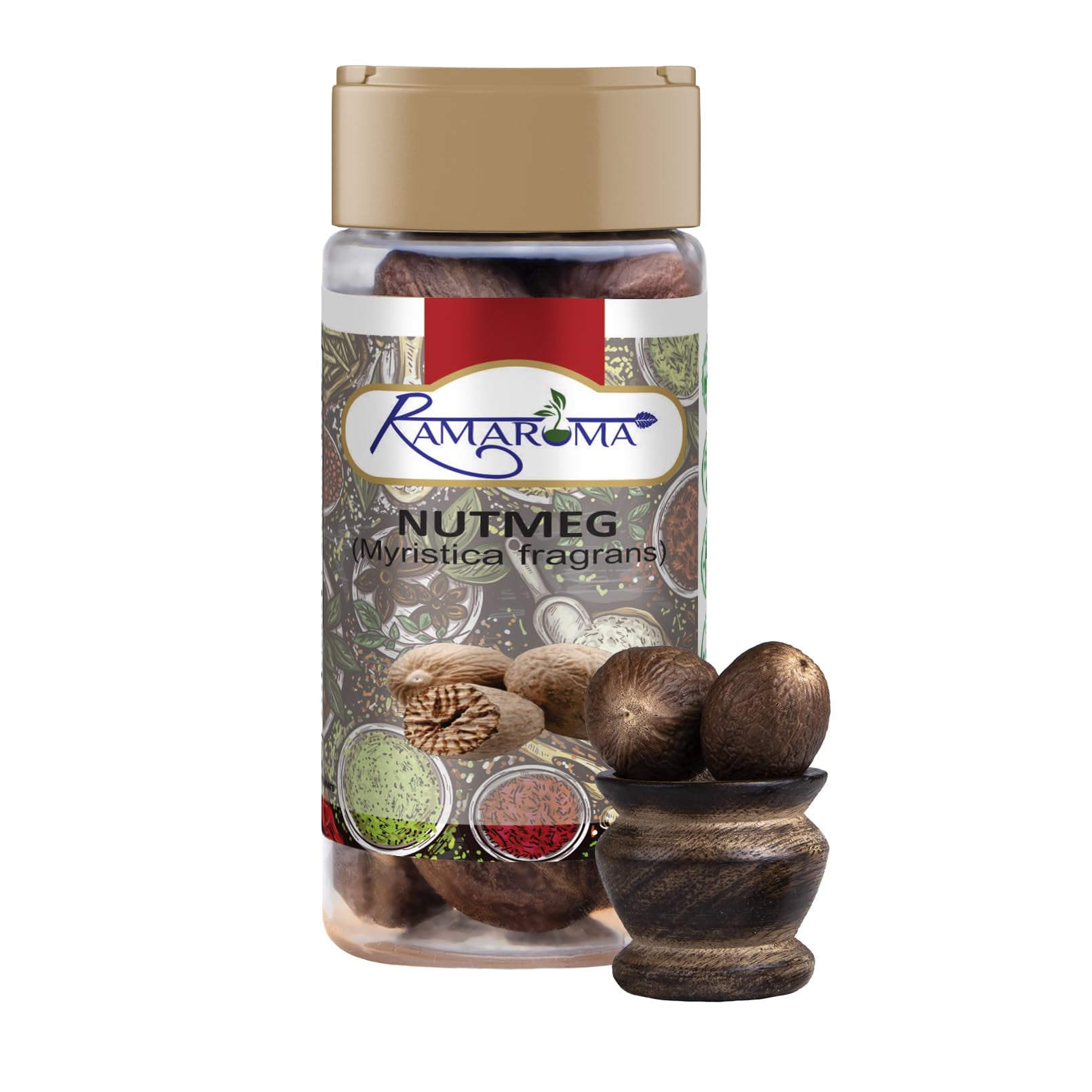 Ramaroma Nutmeg Whole, 3oz RRF12 (85g) All Natural | Vegan | Gluten ...