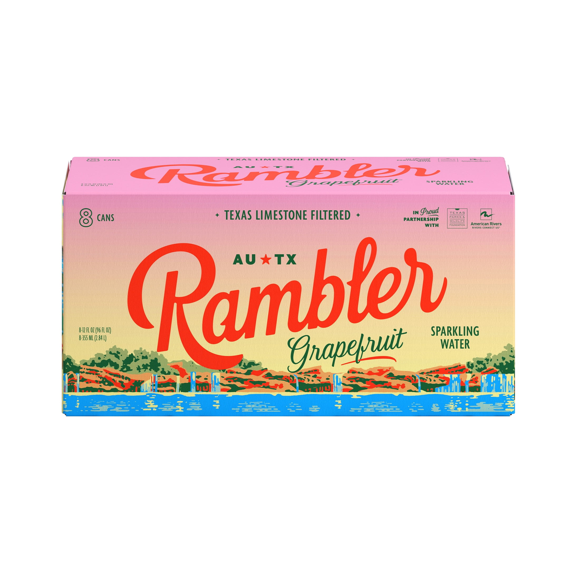 Rambler Sparkling Water Grapefruit Flavor 8pk Cans - Walmart.com