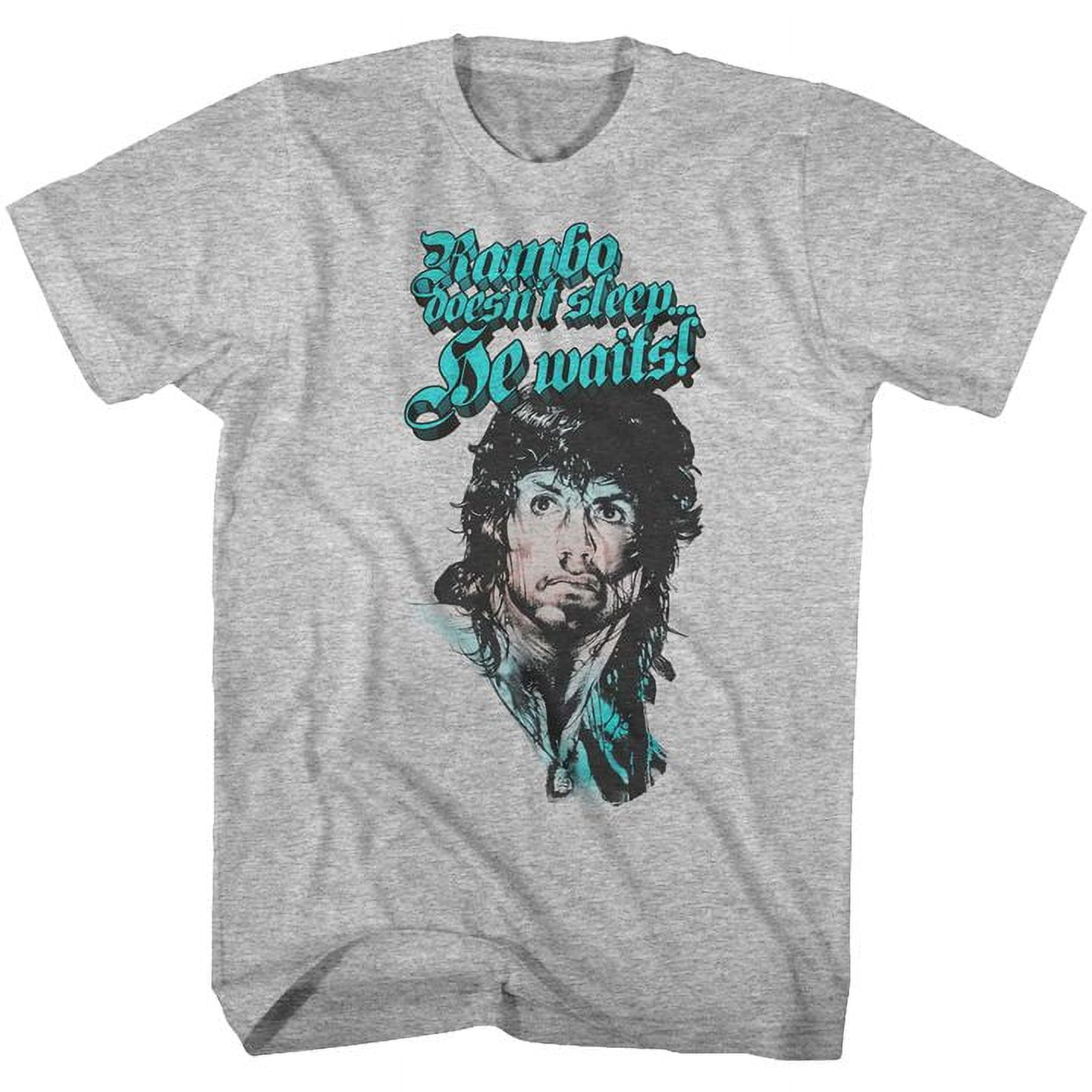 Rambo Rain On Your Face Gray Heather Adult T-Shirt 2Xlt - Walmart.com