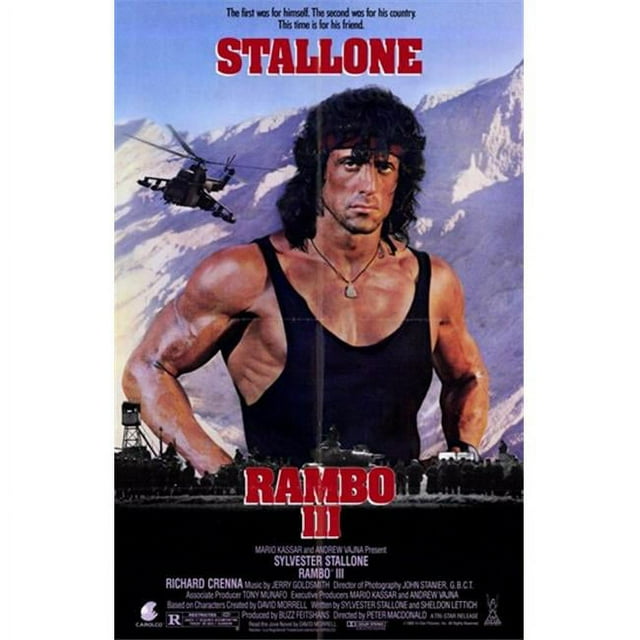Rambo 3 Movie Poster - 11 x 17 - Walmart.com