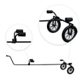 Rambo Bikes R187 Black Kayak & Canoe Carrier Cart, Adjustable Rack for ...