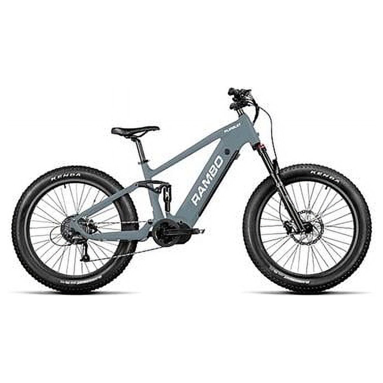 Rambo Bikes R750P-FS-GY Pursuit 2.0 750W Full Suspension Electric Bike ...