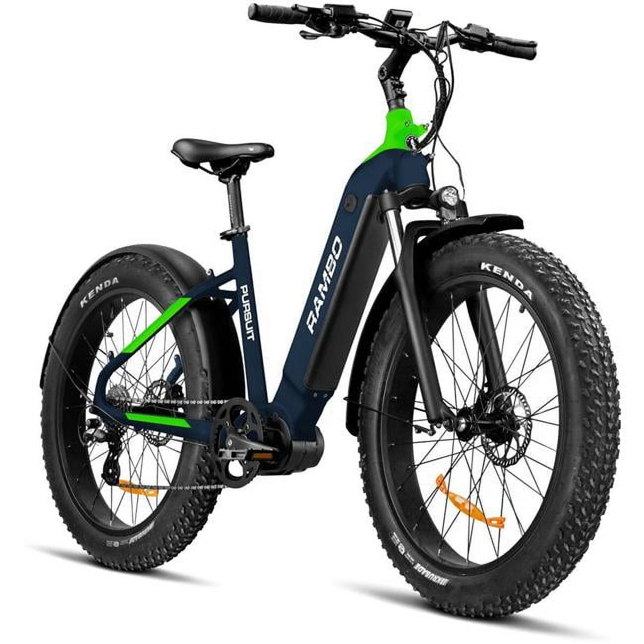 Rambo Bikes R750P-ST-BLG 750W The Pursuit 2.0 Step-Thru Electric Bike ...