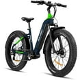 Rambo Bikes R750P-ST-BLG 750W The Pursuit 2.0 Step-Thru Electric Bike, Navy Blue & Neon Green ...