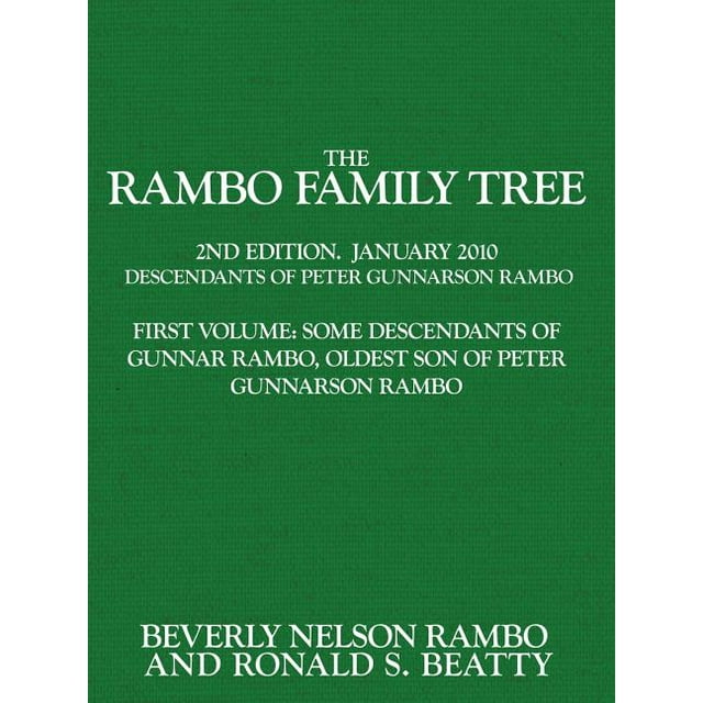 Rambo Family Tree : Some Descendants of Gunnar Rambo, Oldest Son of ...