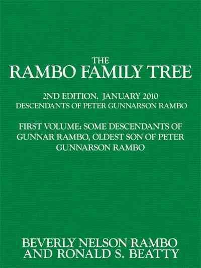 Pre-Owned Rambo Family Tree : Some Descendants of Gunnar Rambo, Oldest ...