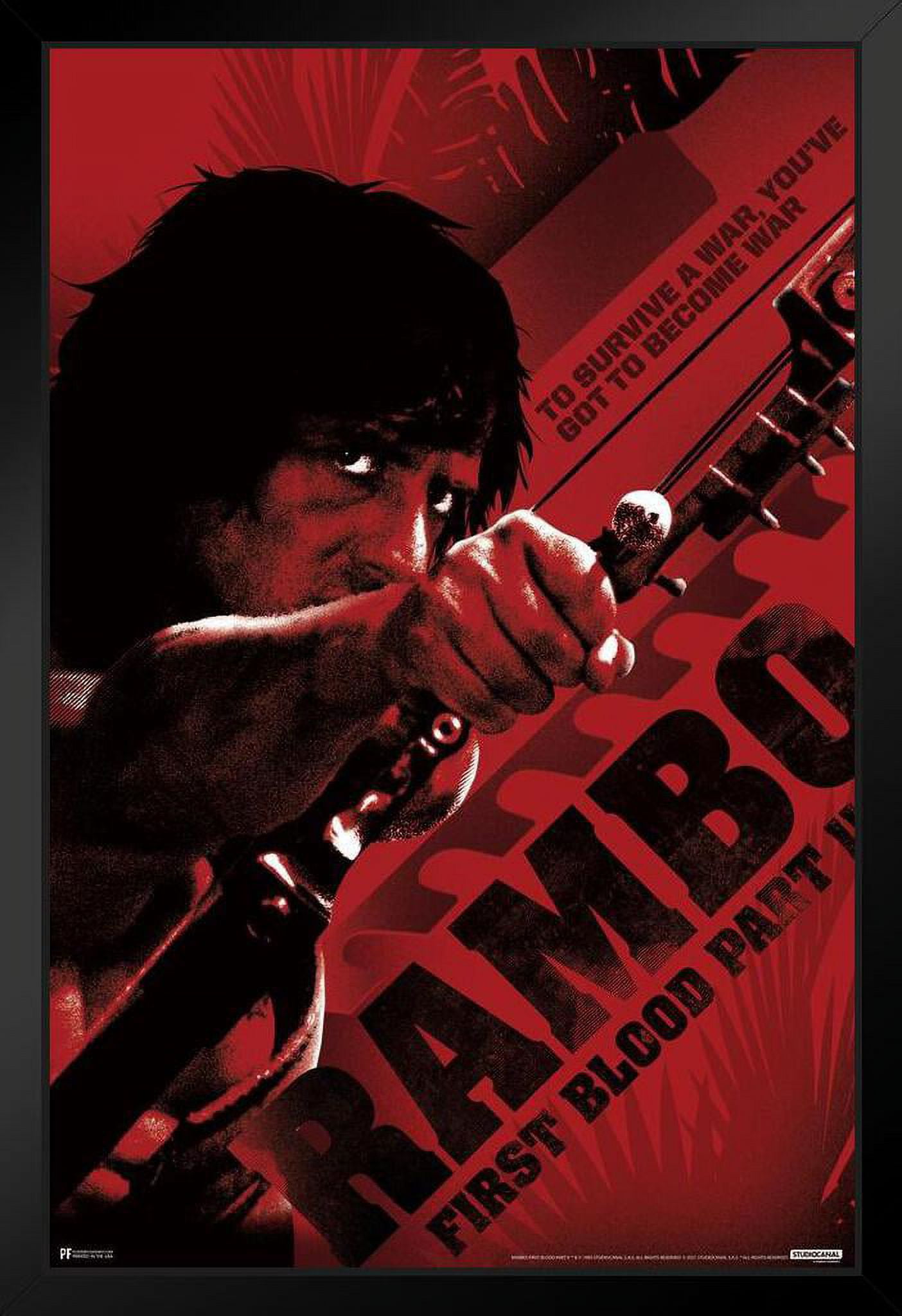 Rambo First Blood Part 2 To Survive A War Youve Got To Become War Retro ...