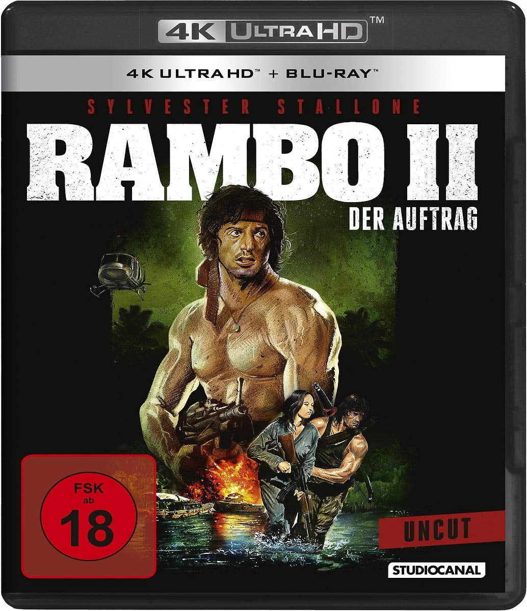Rambo II-der Auftrag/Uncut/4k Ultra HD (4K Ultra HD) Stallone Sylvester ...