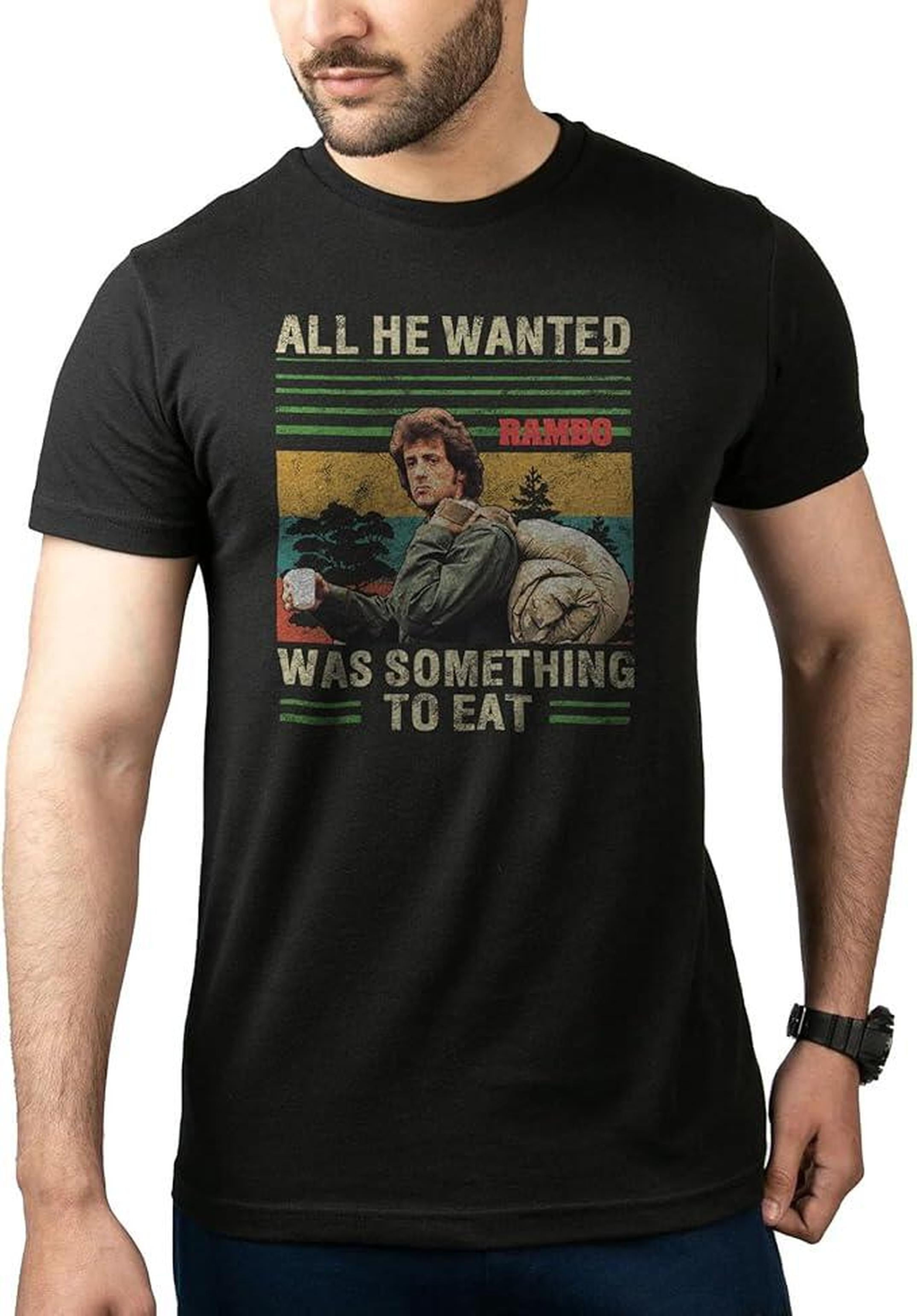 Rambo Movie John Rambo Funny Vintage T-Shirt, Funny T-Shirt - Walmart.com