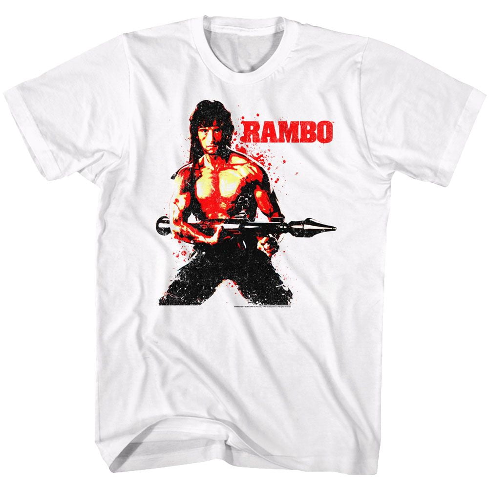 Rambo Red Rambo White Adult T-Shirt 6Xl - Walmart.com