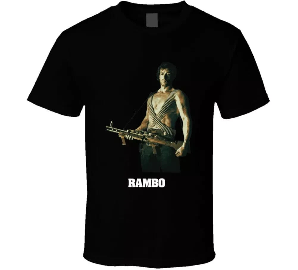 Rambo Sylvester Stallone Movie Fan T Shirt - Walmart.com