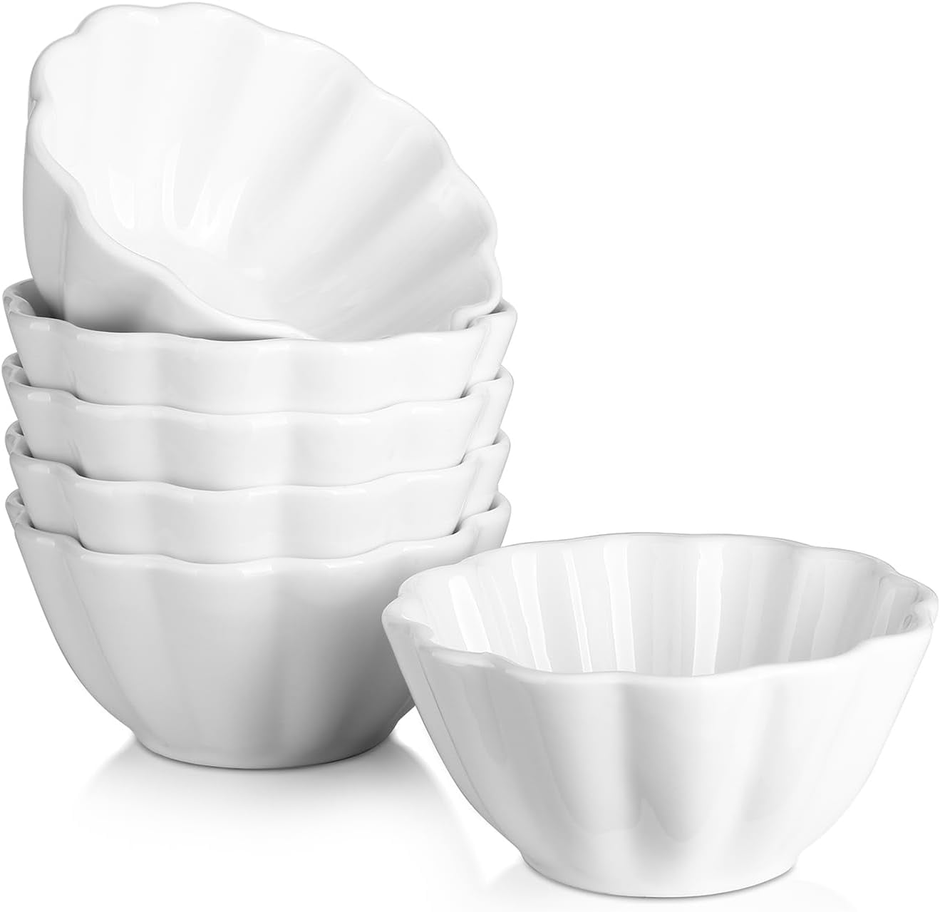Ramekins 4 oz, Creme Brulee Ramekins, Ramiken Oven Safe for Baking ...