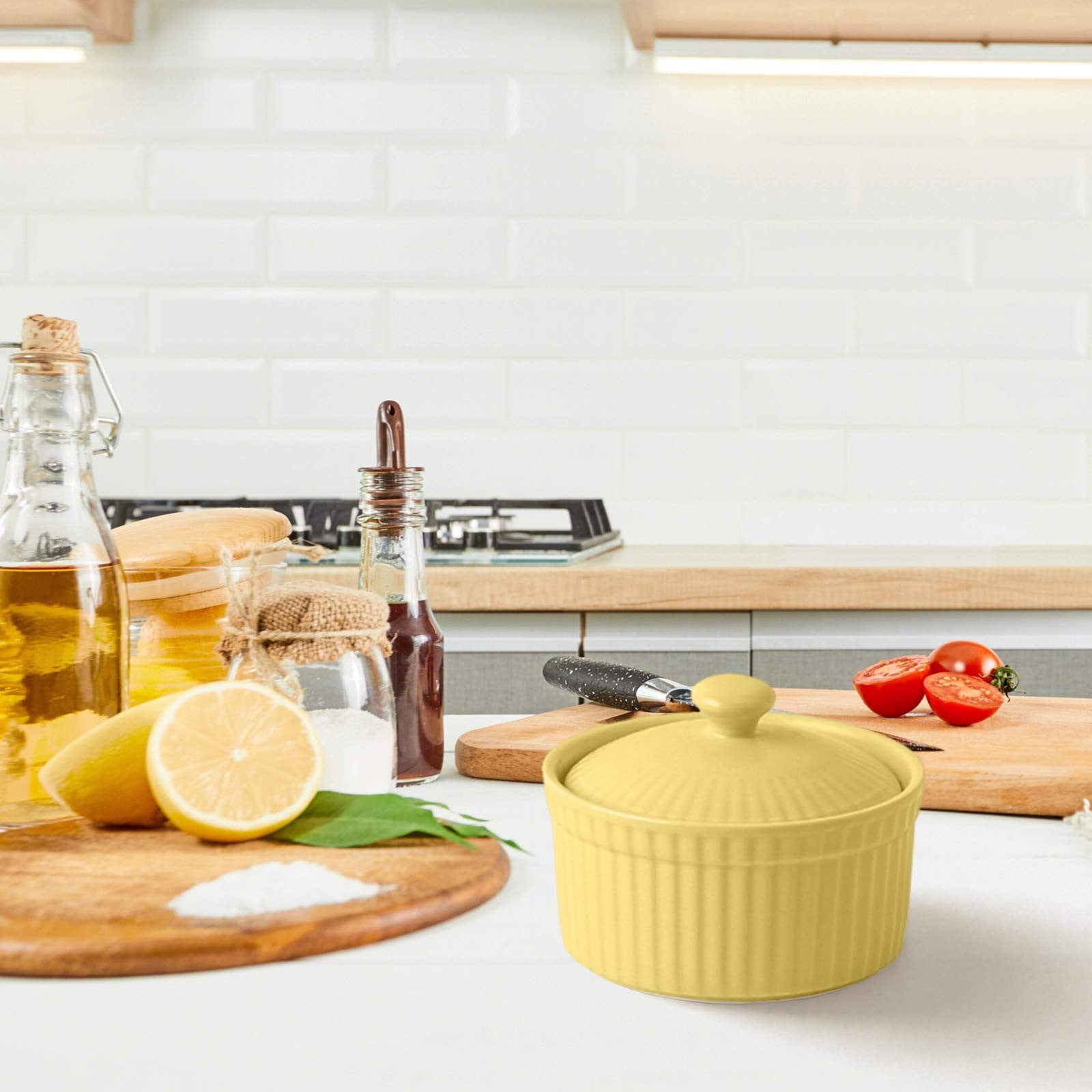 Ramekins with Lids - Ramekins Bowls Dessert Bowl Oven Safe Ceramics ...