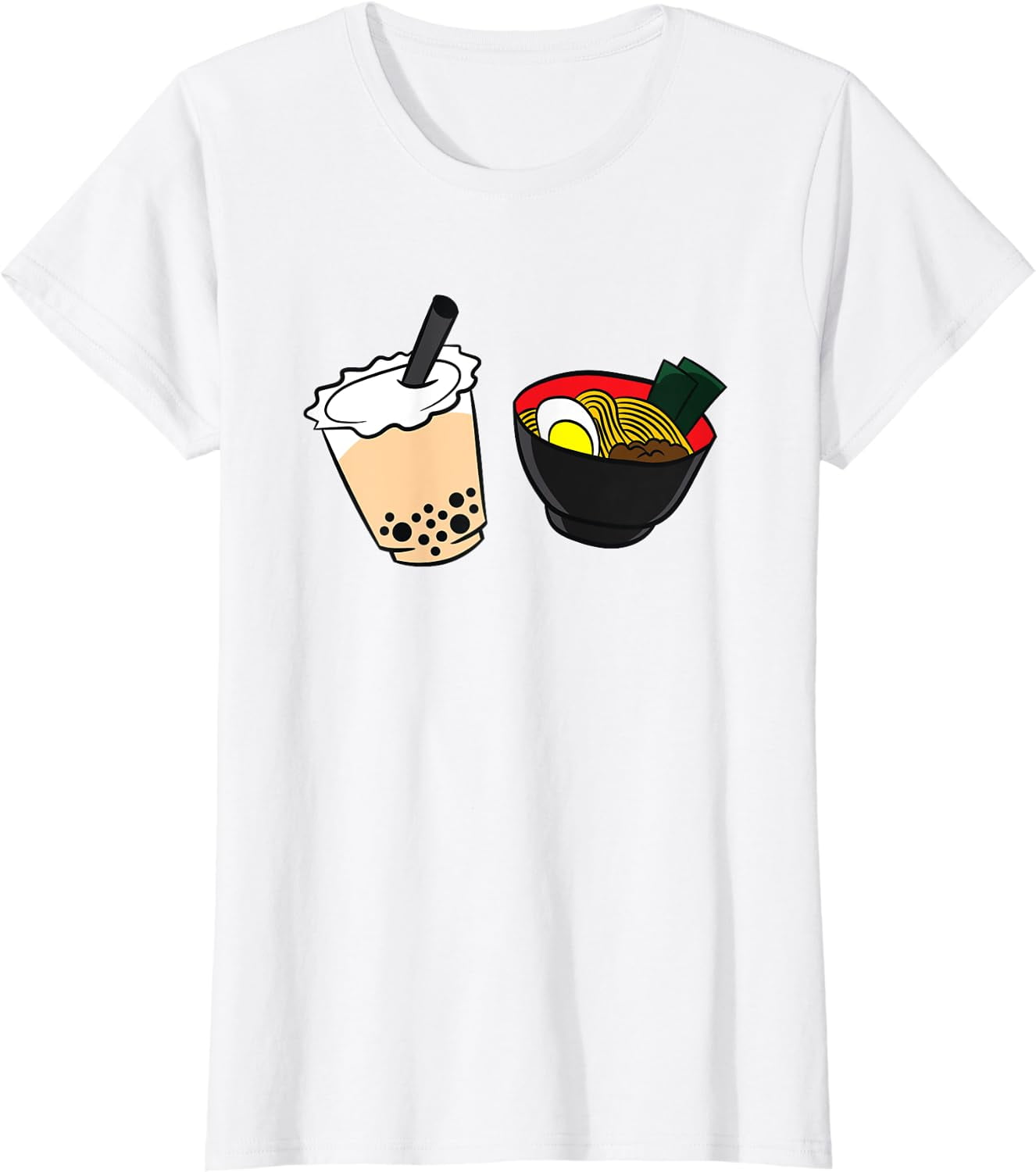 Ramen Boba Tea Ramen Noodles Bubble T-Shirt - Walmart.com