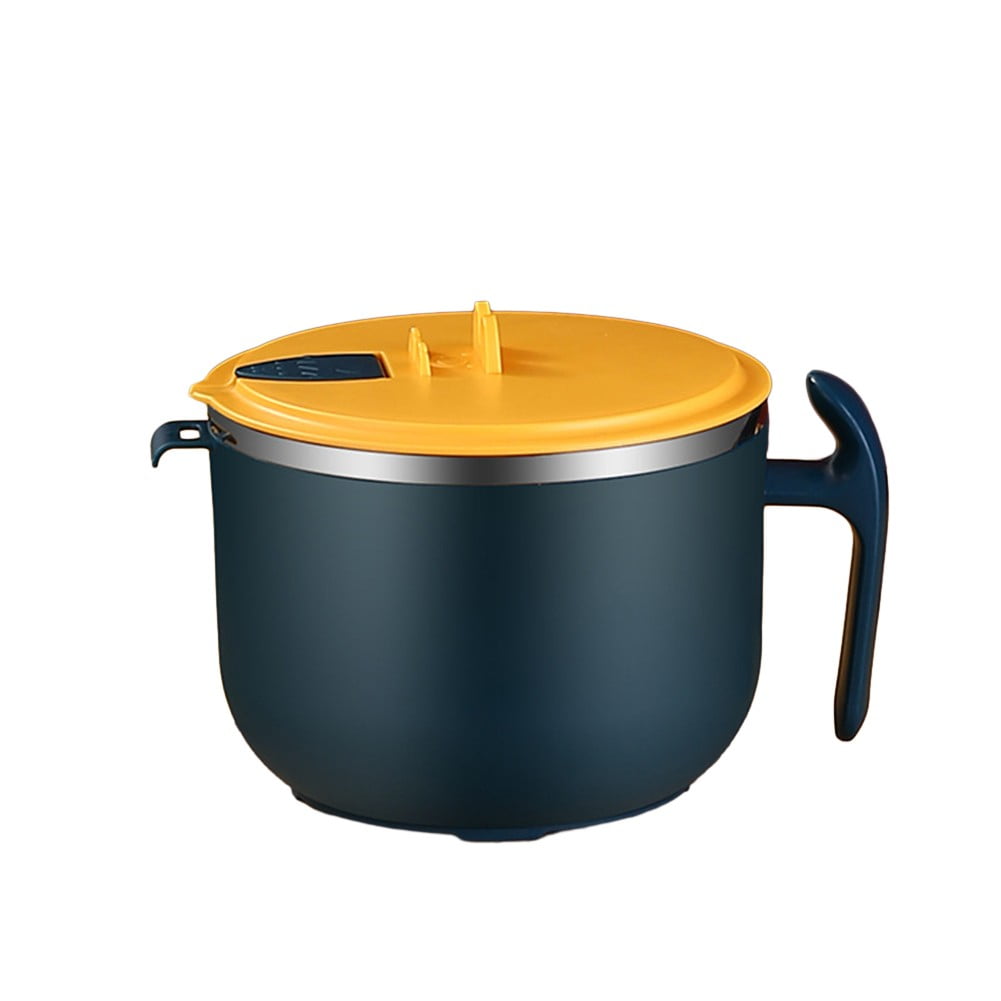 Ramen Bowl 40.6 oz Noodle Bowls with Lid, Stainless Steel Microwave ...