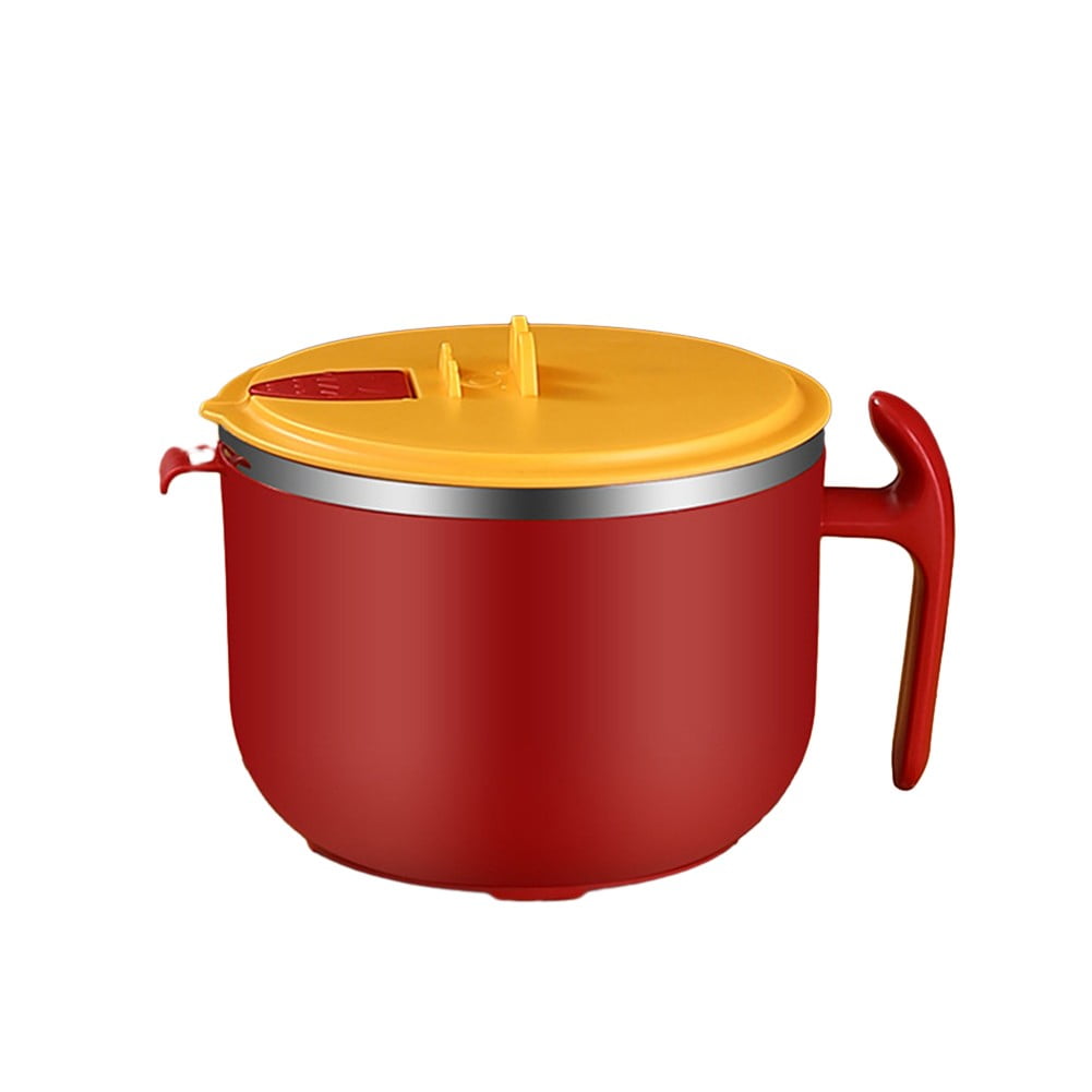Whatever You Like Ramen Bowl, 40.6 oz Stainless Steel Microwave Noodle ...