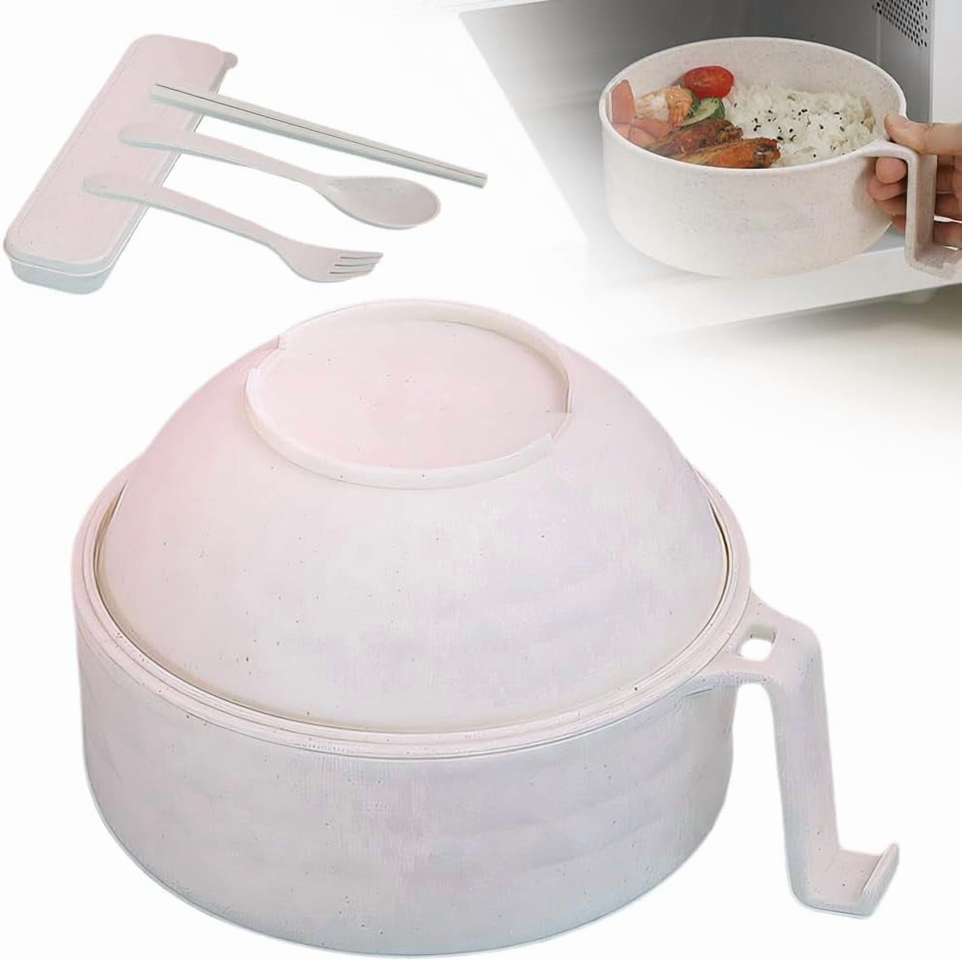 Ramen Bowl Set, Microwave Ramen Cooker with Strainer, All-in-One Bowl ...