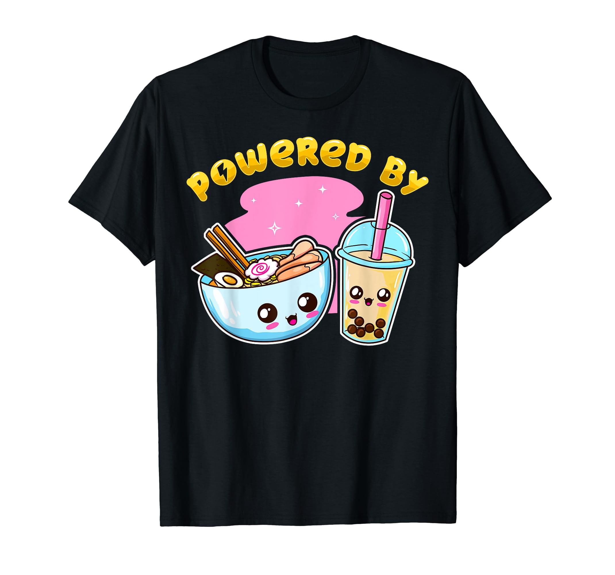Ramen Bubble Tea Boba Japanese Noodles Anime K-POP Merch T-Shirt ...