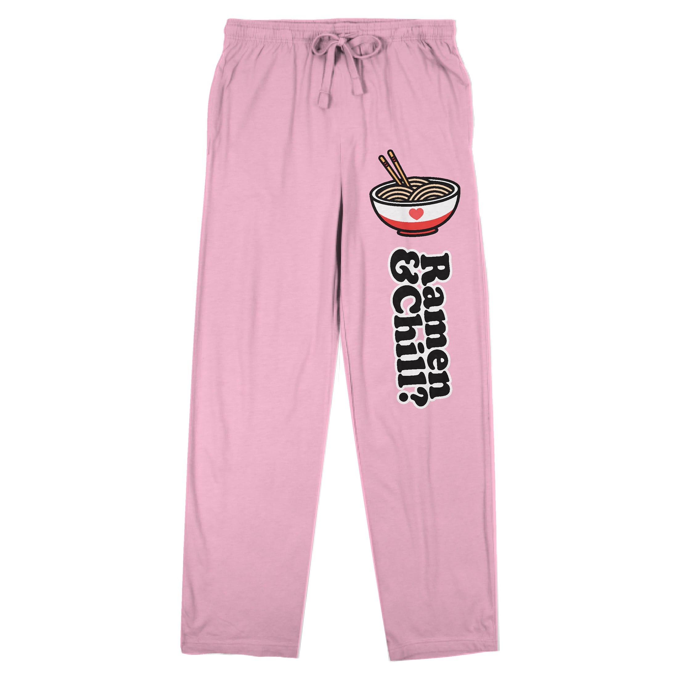 Ramen & Chill Women's Pink Sleep Pajama Pants-Medium - Walmart.com