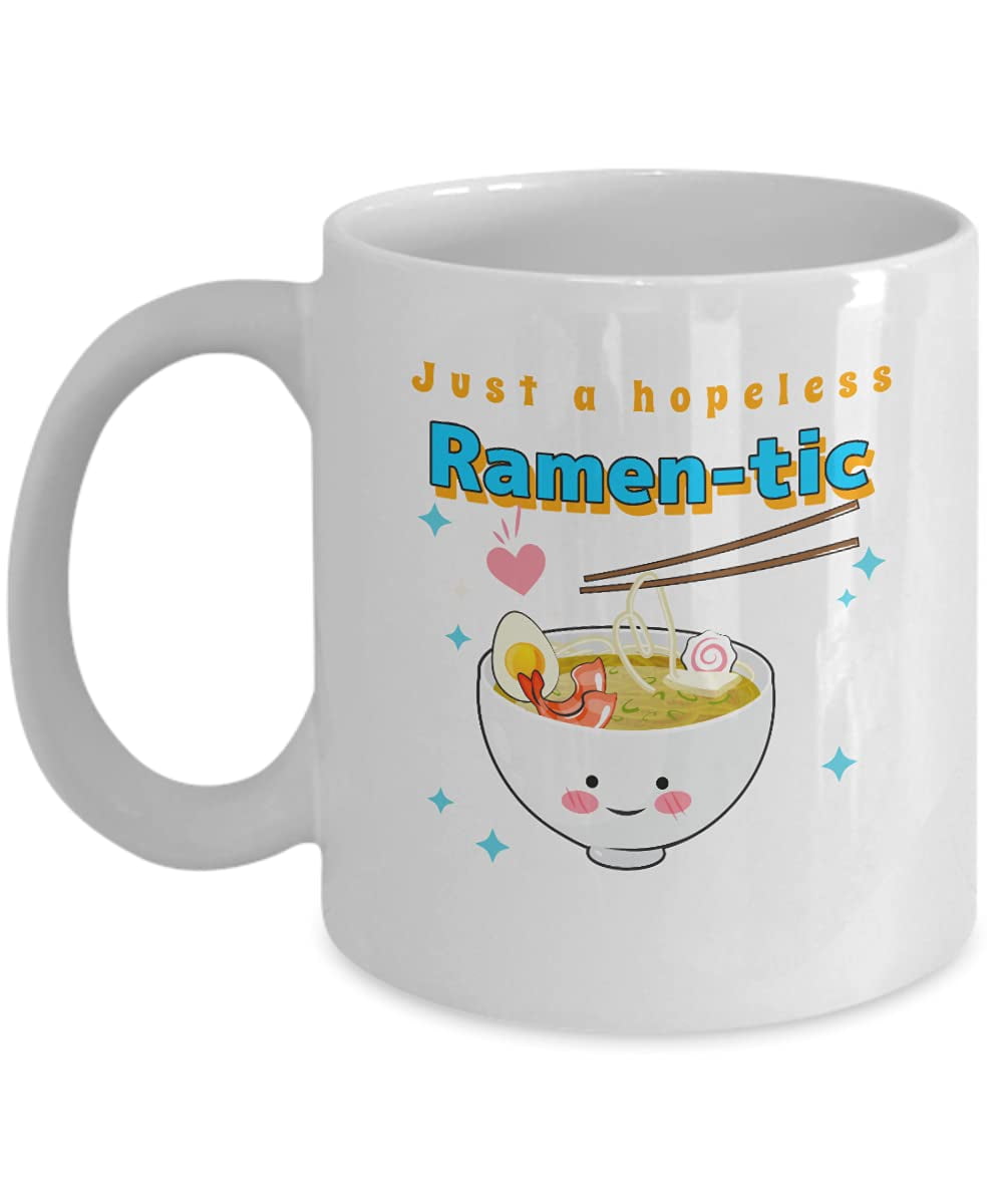 Ramen Coffee Mug Hopeless Ramentic Romantic Love Cup Pastel Goth Retro ...