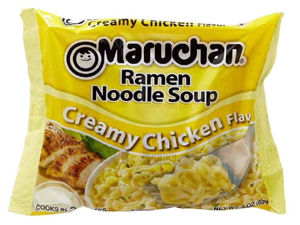 Instant Flavorful Ramen Noodle Soup - Creamy Chicken, 3 Ounce Package ...