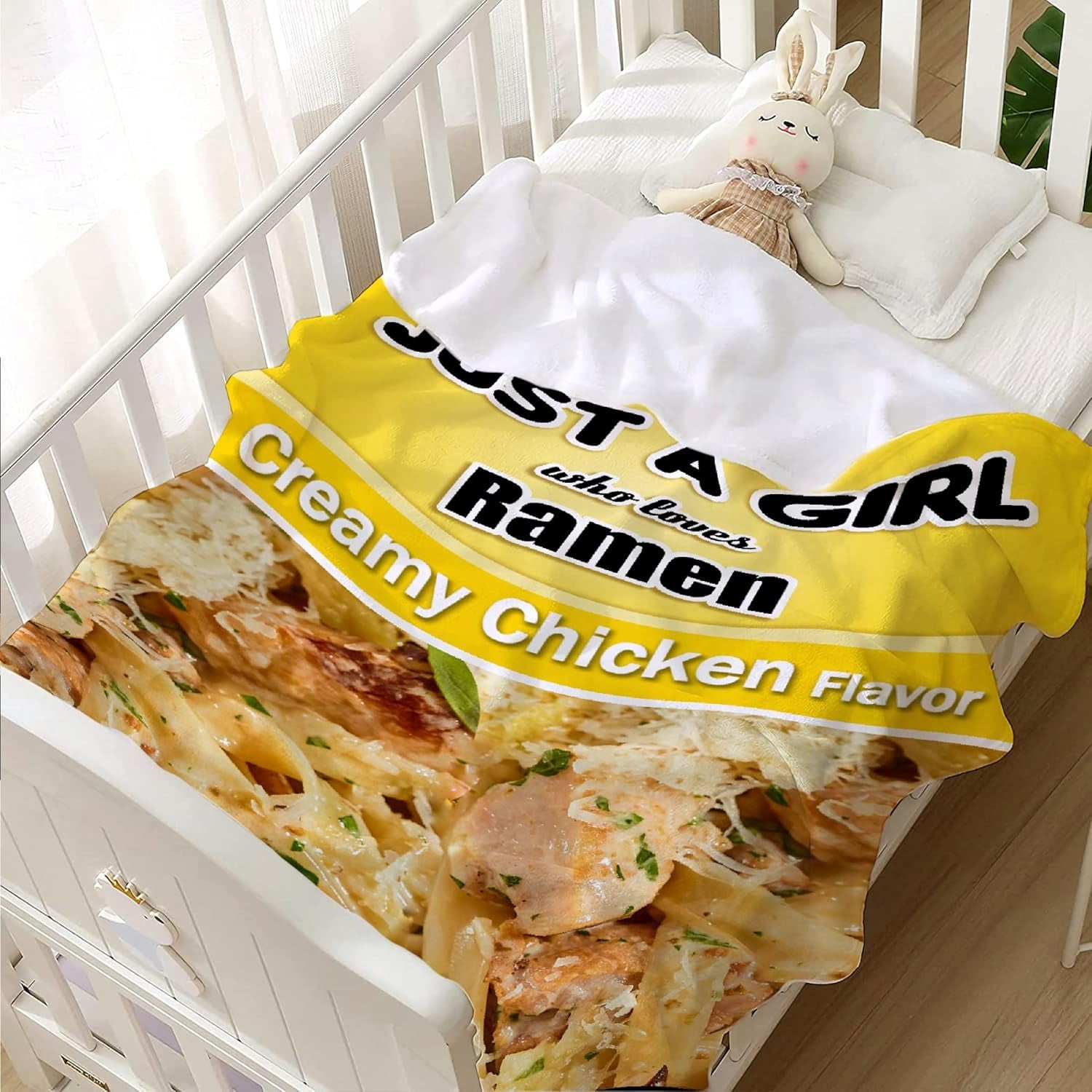 Ramen Creamy Chicken Flavor Super Soft Warm Toddler Throw Baby Blanket ...