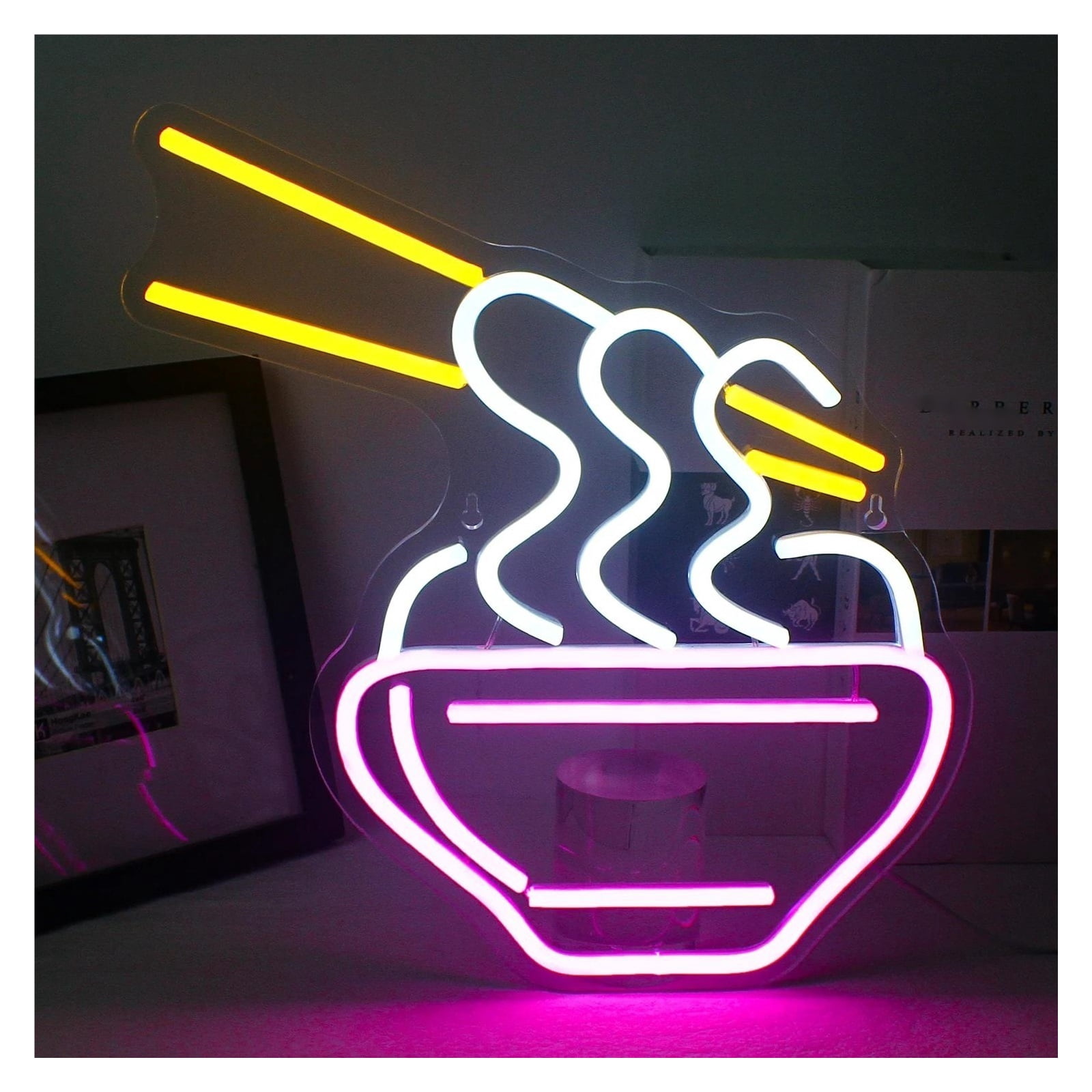 Ramen Neon Sign For Wall Decor Art Room Decoration For Kitchen ...