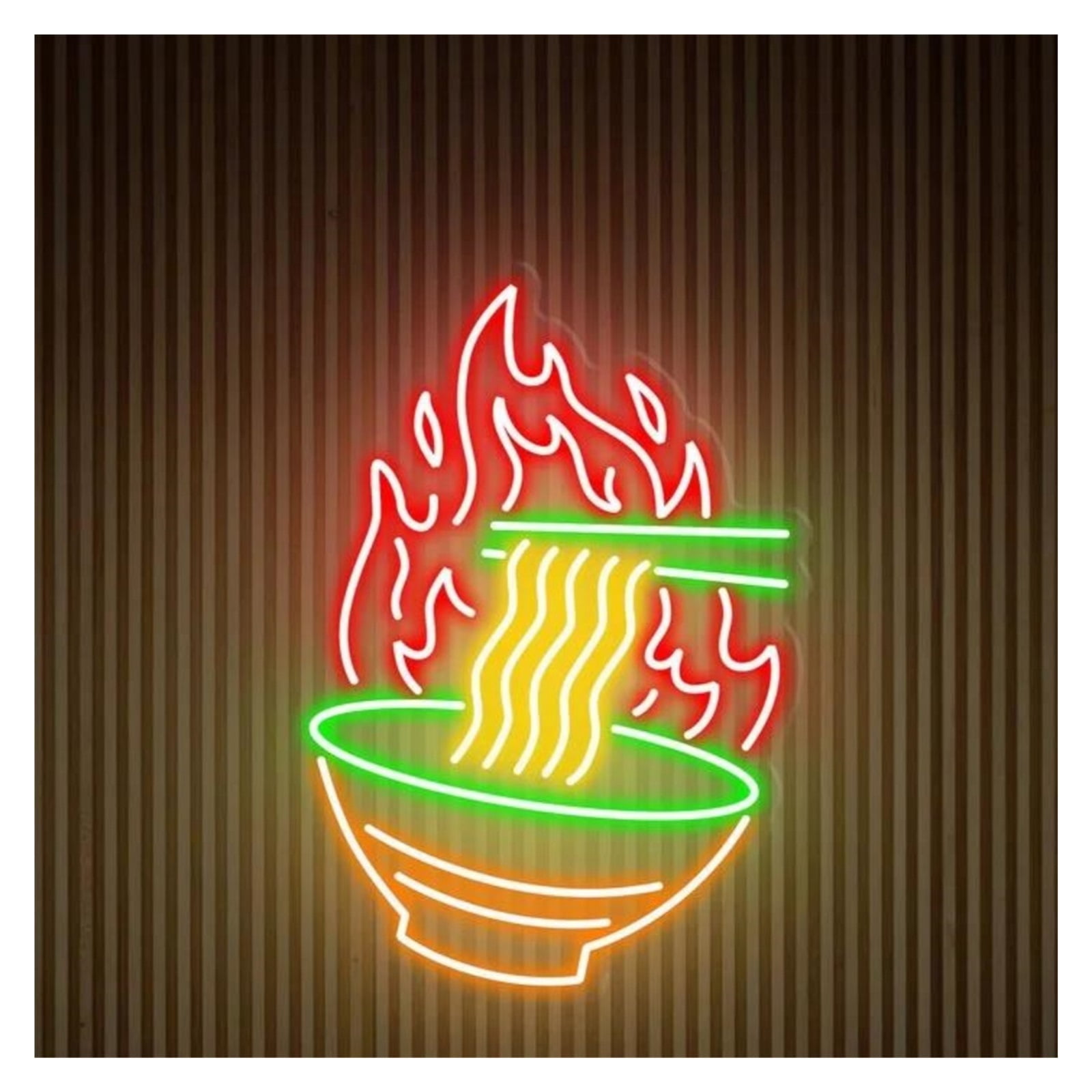 Ramen Neon Sign USB Powered Adjustable Brightness Noodle Neon Lights ...