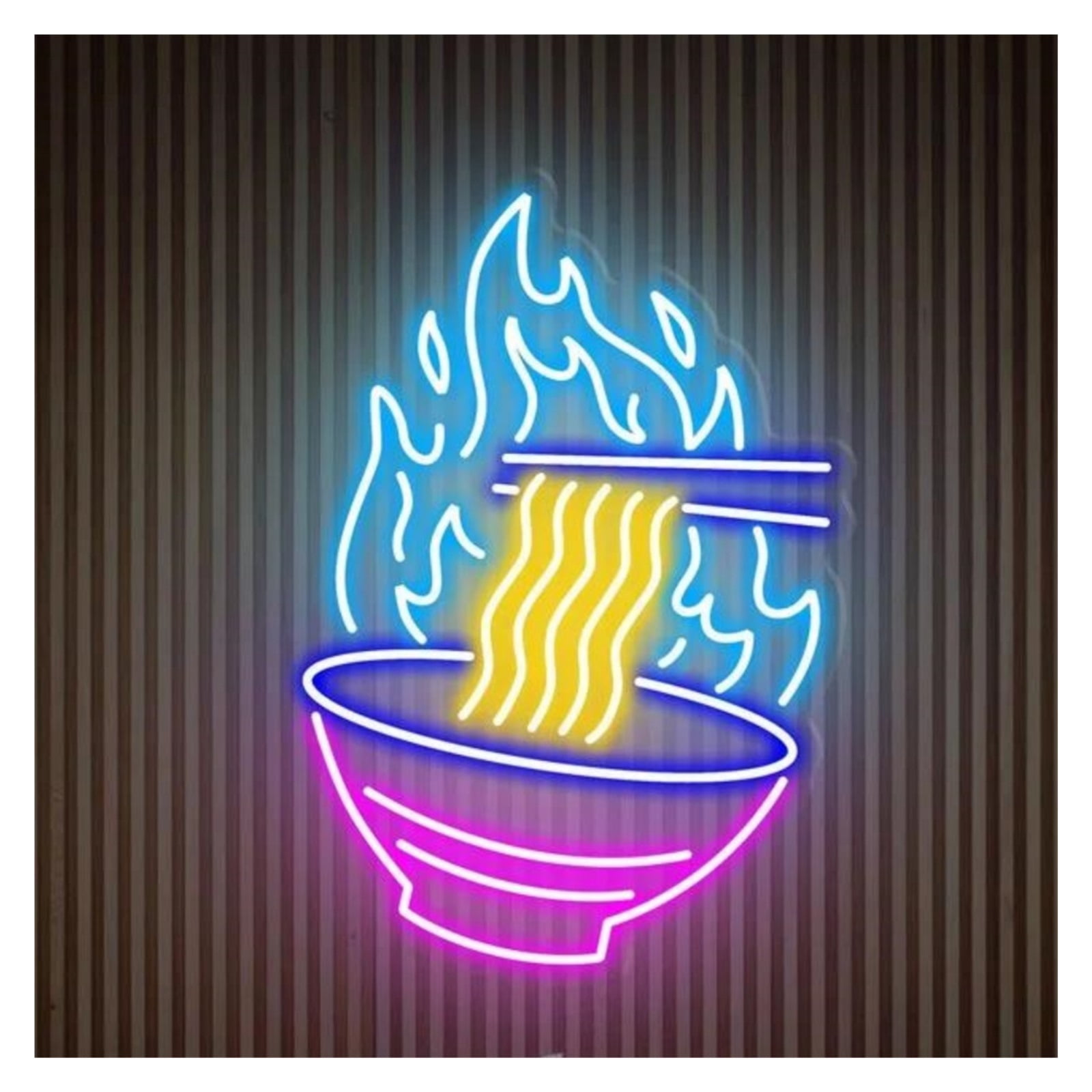 Ramen Neon Sign USB Powered Adjustable Brightness Noodle Neon Lights ...