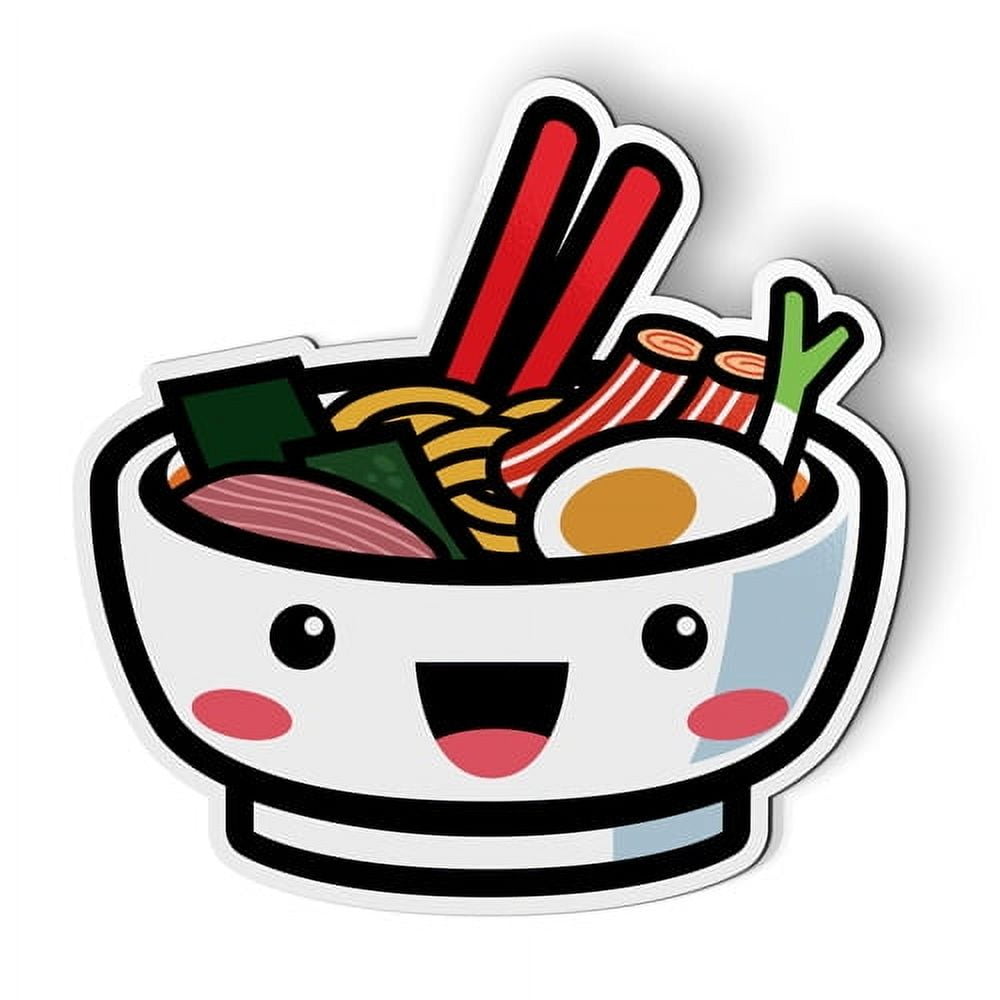 Ramen Noodle Bowl Japanese - 5" Magnet for Car Locker Refrigerator ...