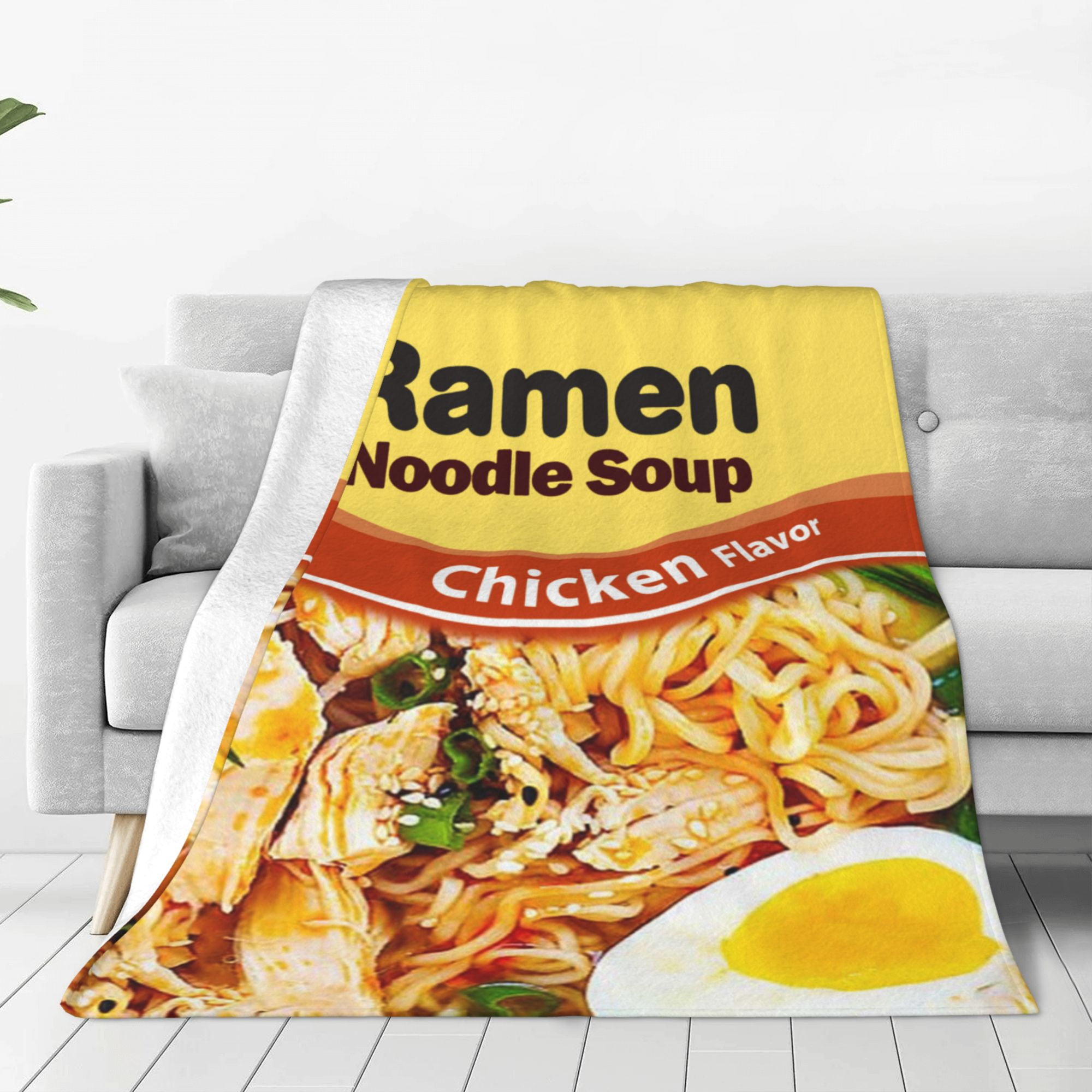 Ramen Noodle Chicken Bed Blanket 3D Printed Throw Blanket Lightweight ...