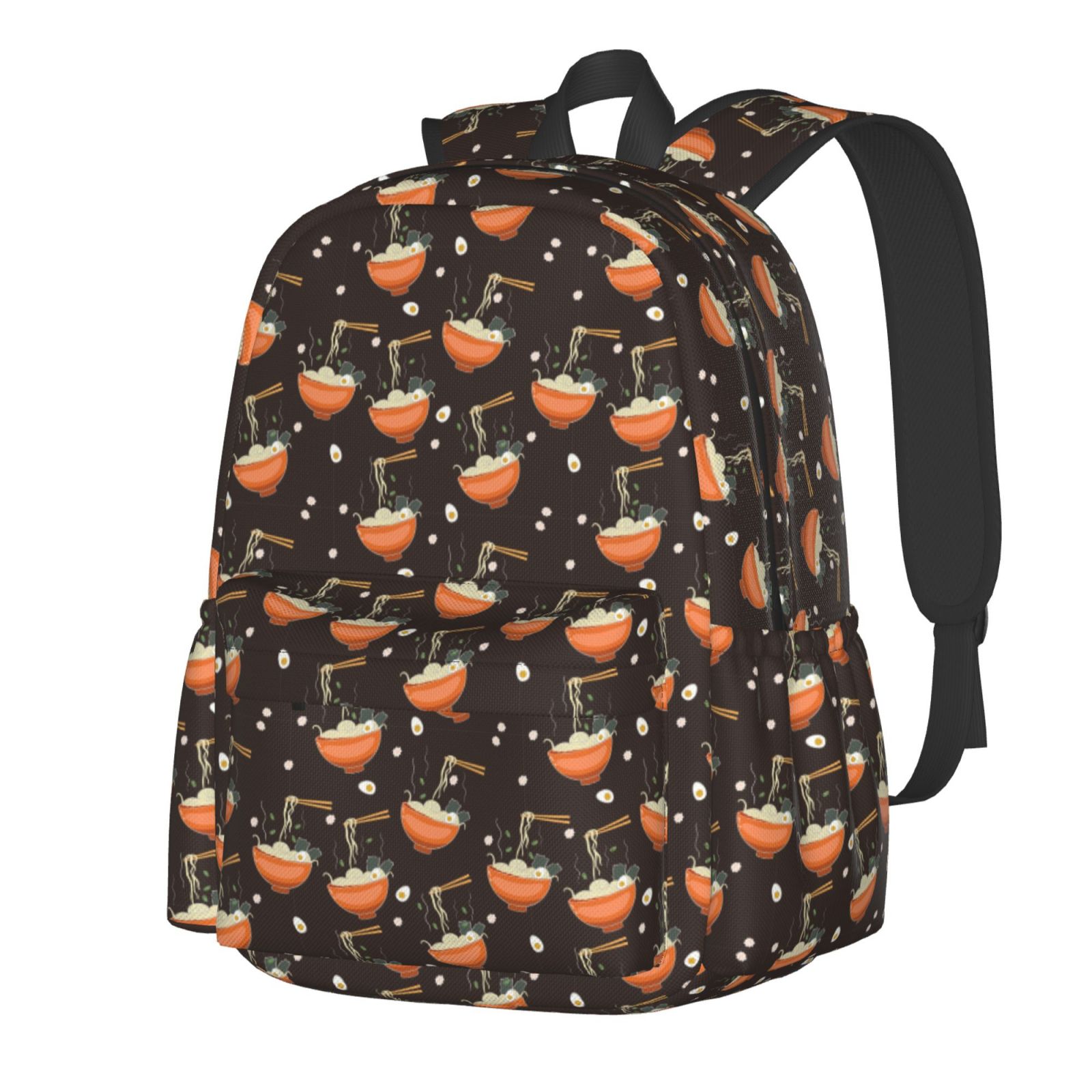Ramen Noodle Soup Pattern Backpack for Men Women Laptop Backpack Hiking ...