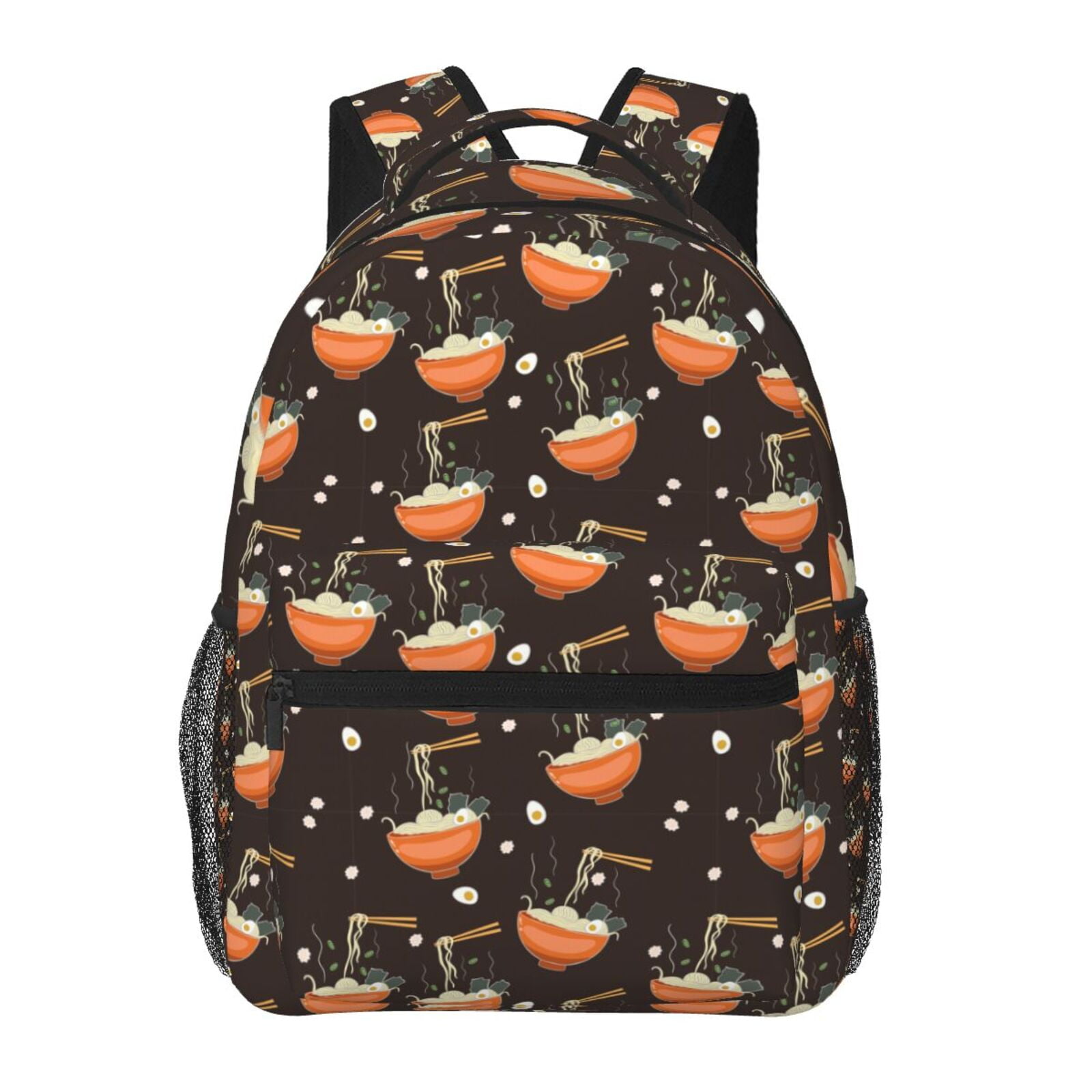 Ramen Noodle Soup Pattern Backpack for Men Women Laptop Backpack Hiking ...
