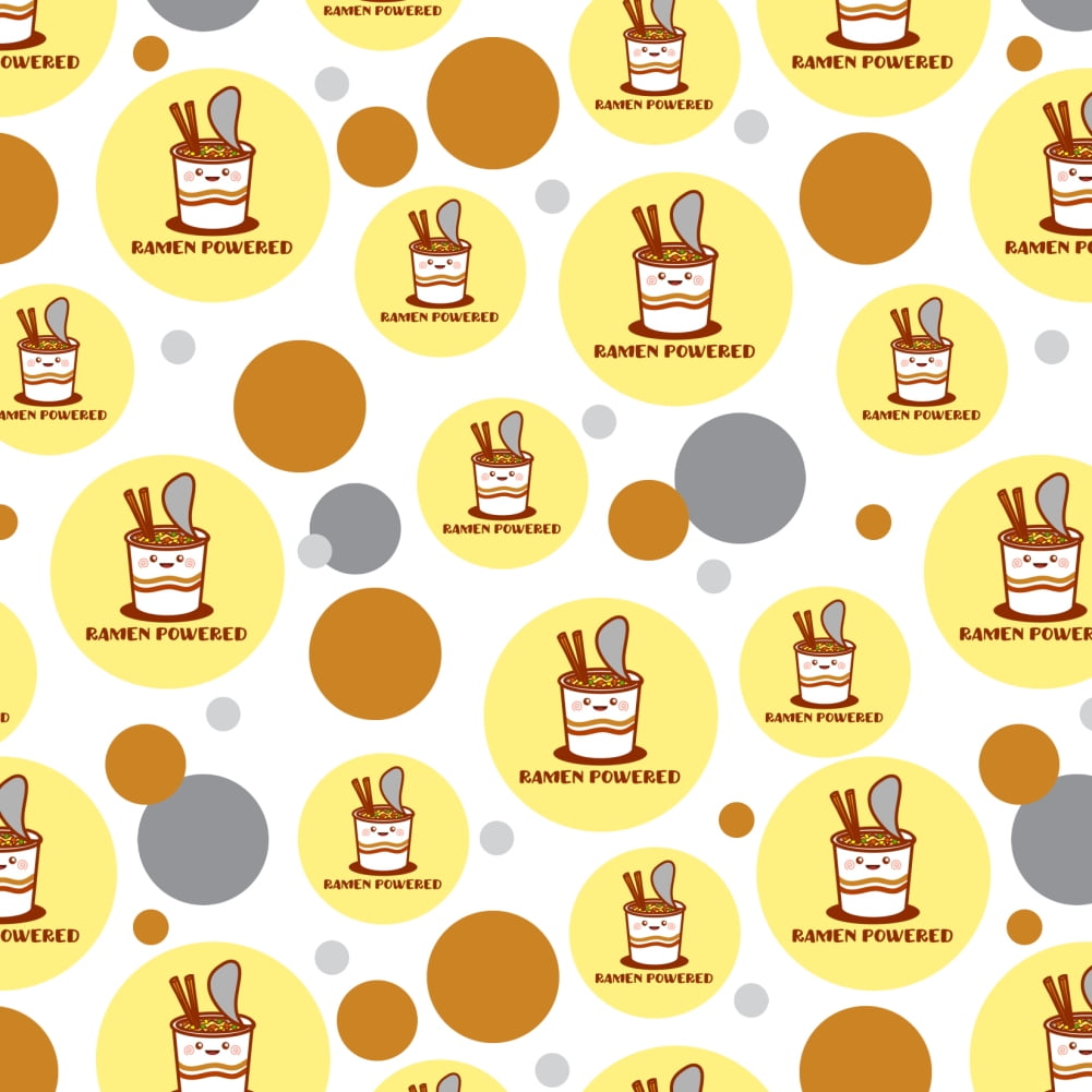 Ramen Powered Noodle Soup Chopsticks Premium Gift Wrap Wrapping Paper ...
