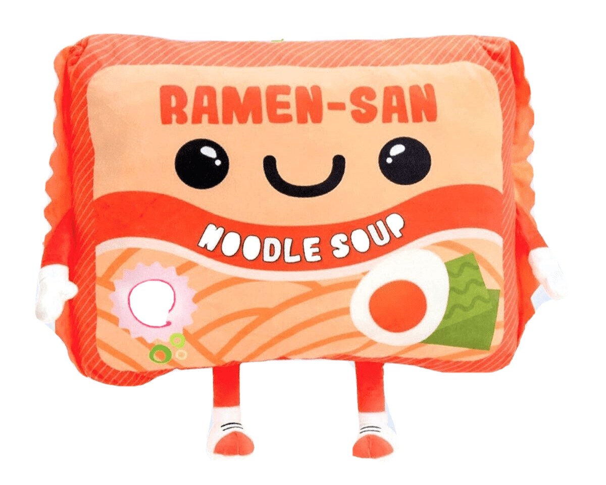 Ramen-San Noodle Soup Ramen Noodles Plush Pillow 7"x 9" Toy - Walmart.com