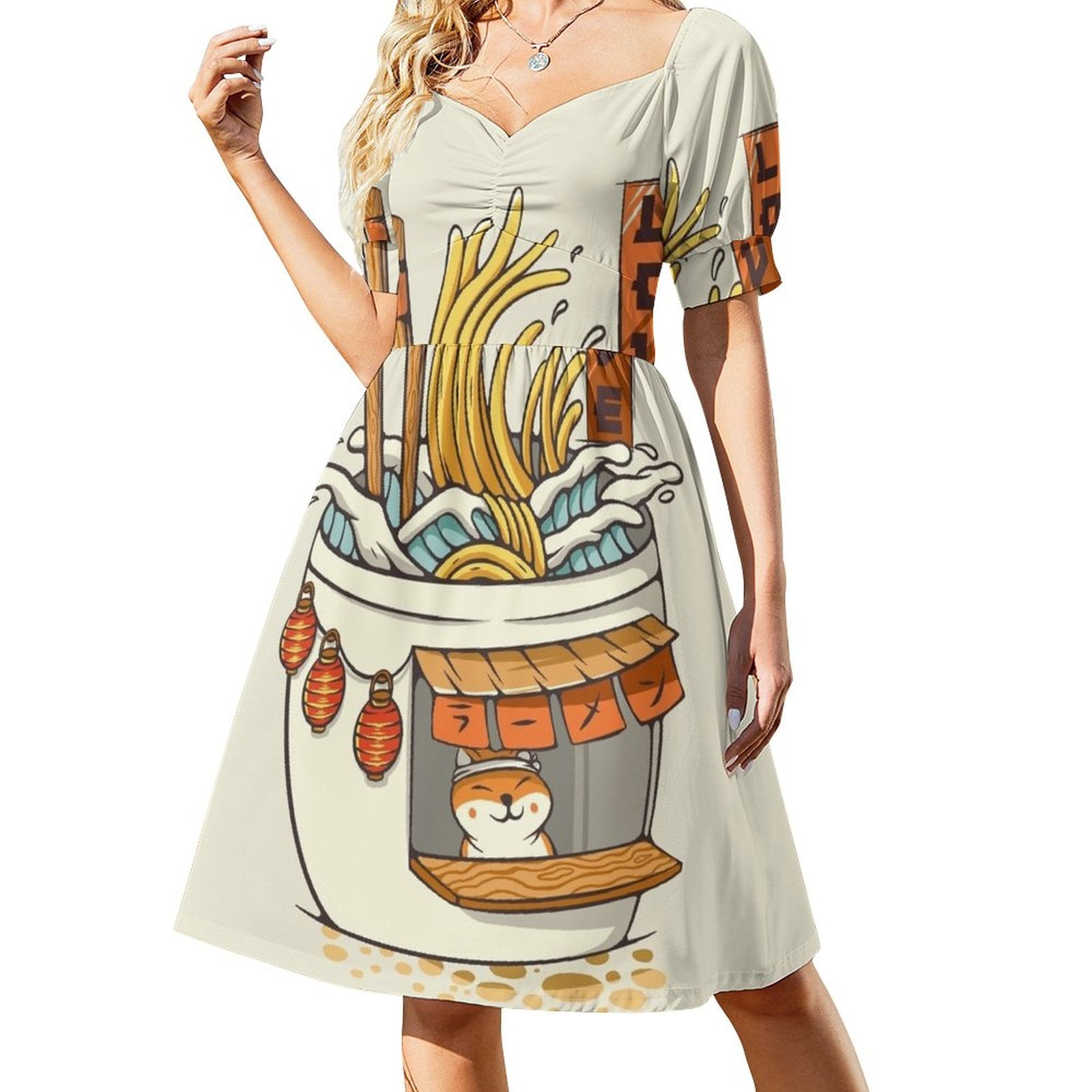 Ramen Shop Sleeveless Dress women evening dress elegant dresses plus ...