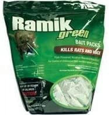 Ramik Green Bait Packs, Rodent and Mice Killer Bait Nuggets, 4 lb ...