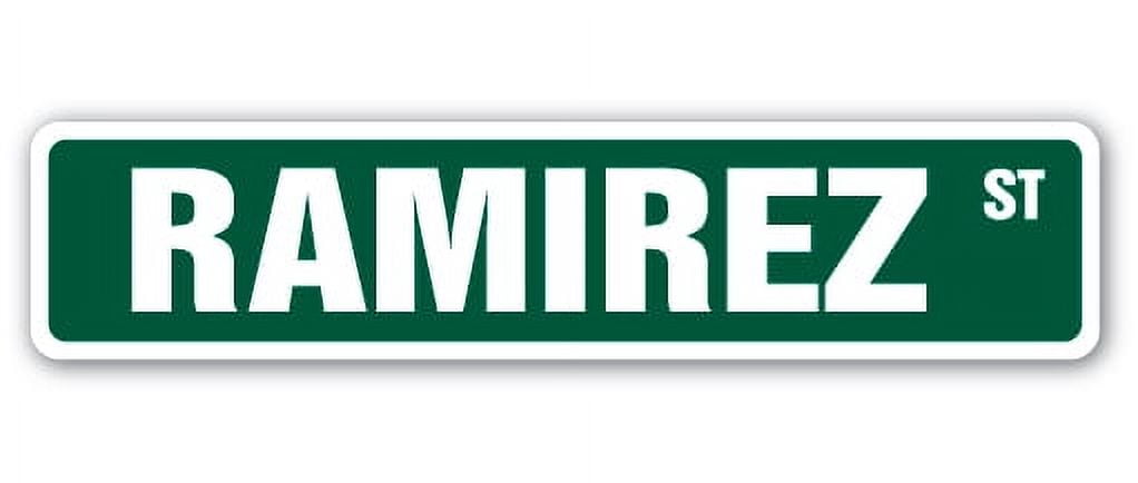 Ramirez Street [3 Pack] of Vinyl Decal Stickers | 1.5" X 7" | Indoor ...