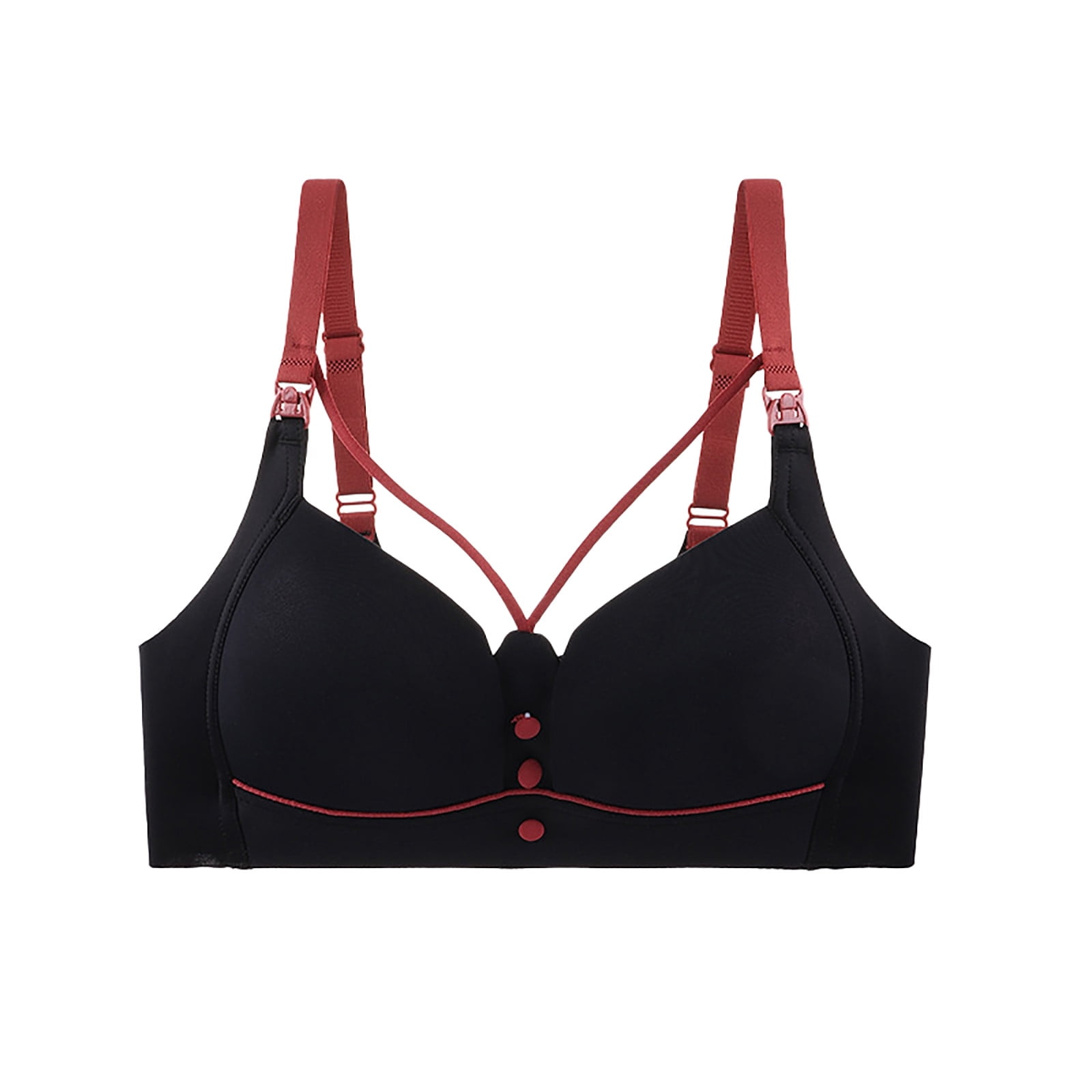 Ramiter Bras for Women Underwire Bra Push Up T Shirt Bra Modern Demi Bra Lightly Padded Bra with ...