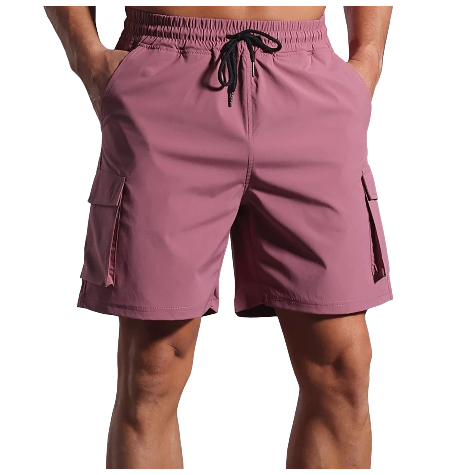 Ramiter Cargo Shorts for Men Men Casual Summer Beach Shorts Elastic ...